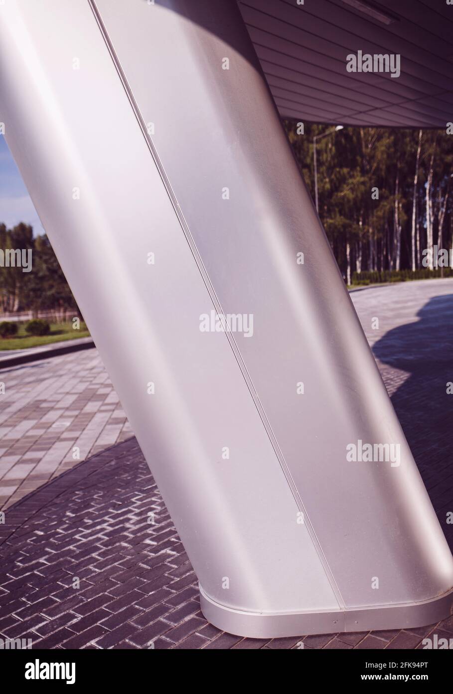 metal support of modern office building Stock Photo - Alamy