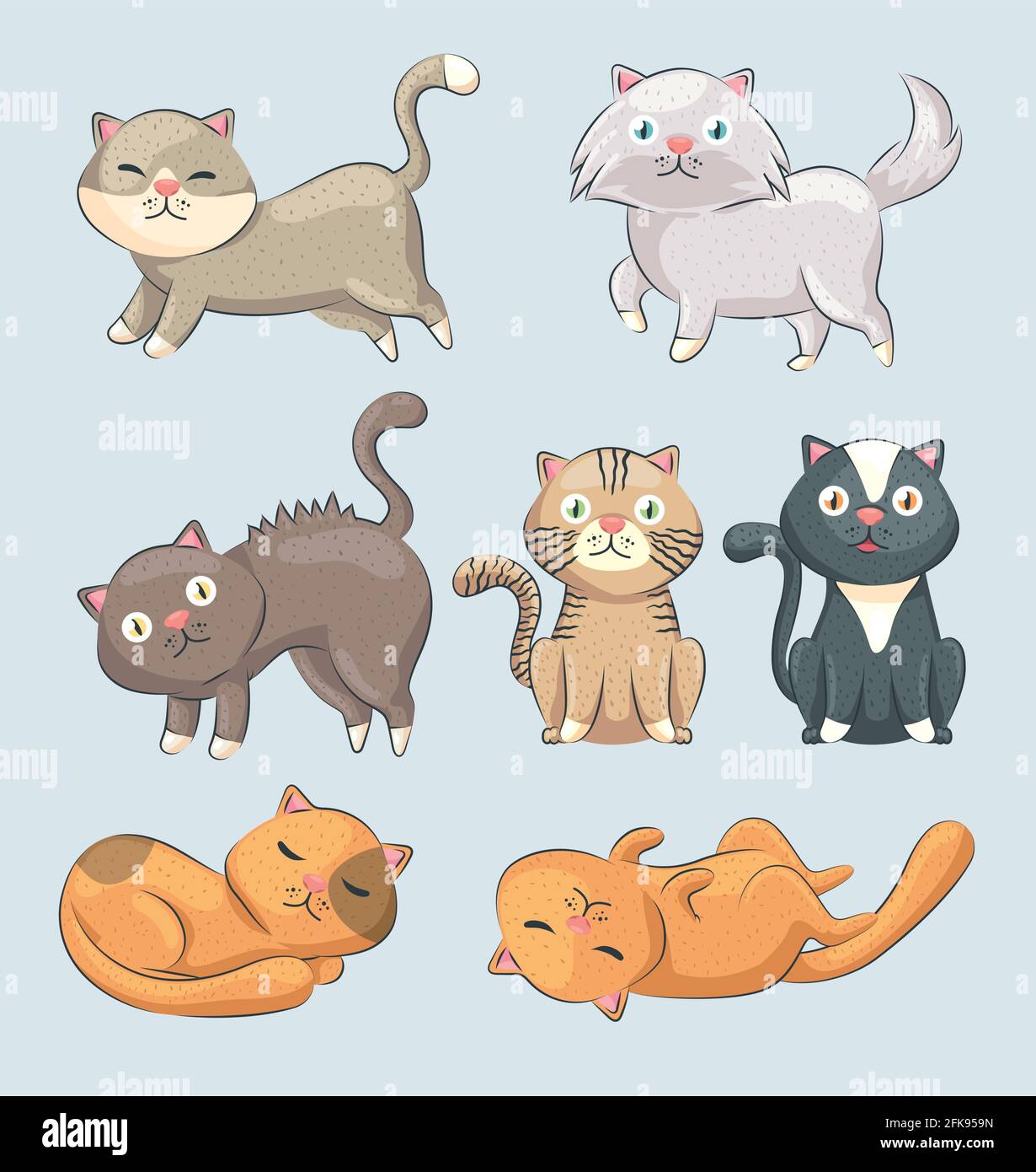 Seven cats hi-res stock photography and images - Alamy