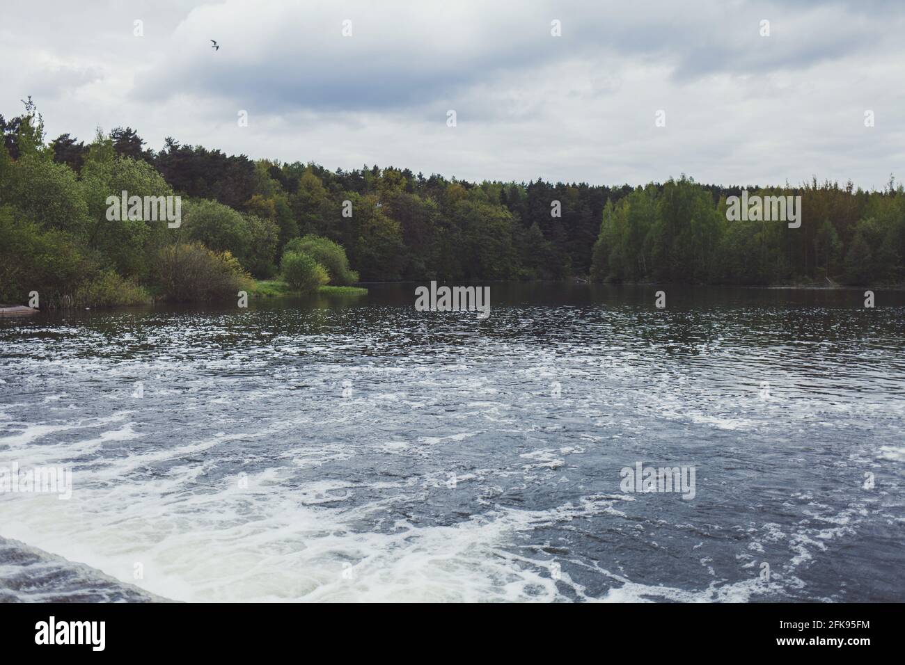 river flow in the summer park. horizontal images Stock Photo - Alamy