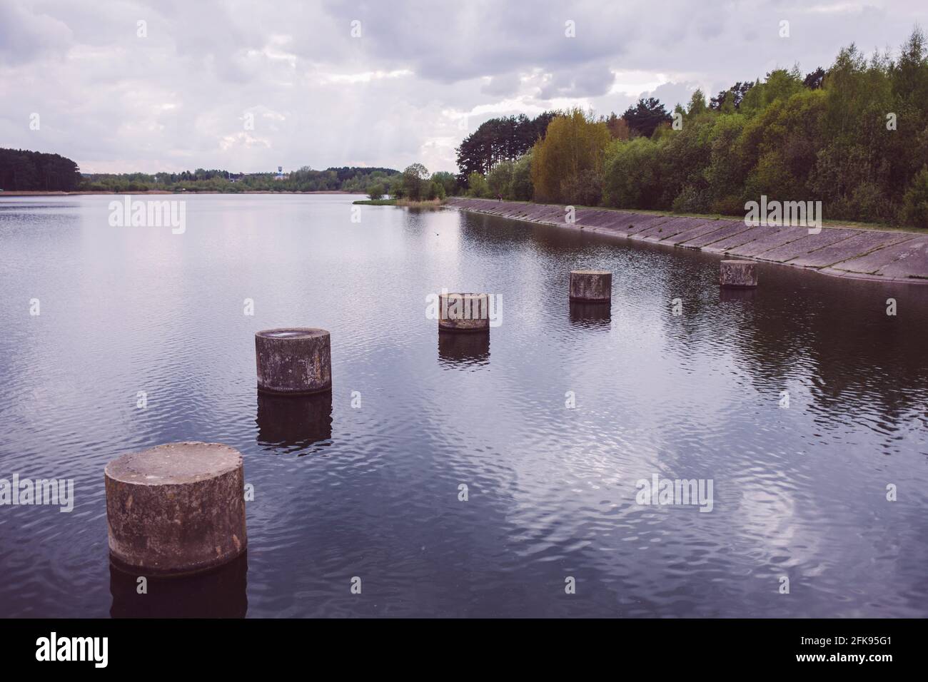 steps into the river. the concept of career Stock Photo - Alamy
