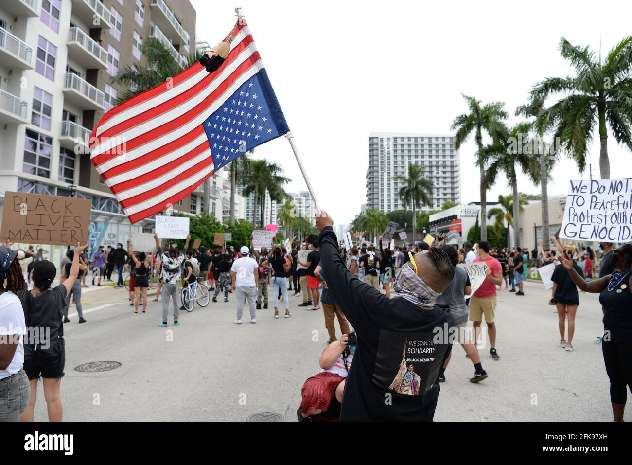 Miami - FL - 20200606 - Protest for George Floyd in Downtown Miami ...