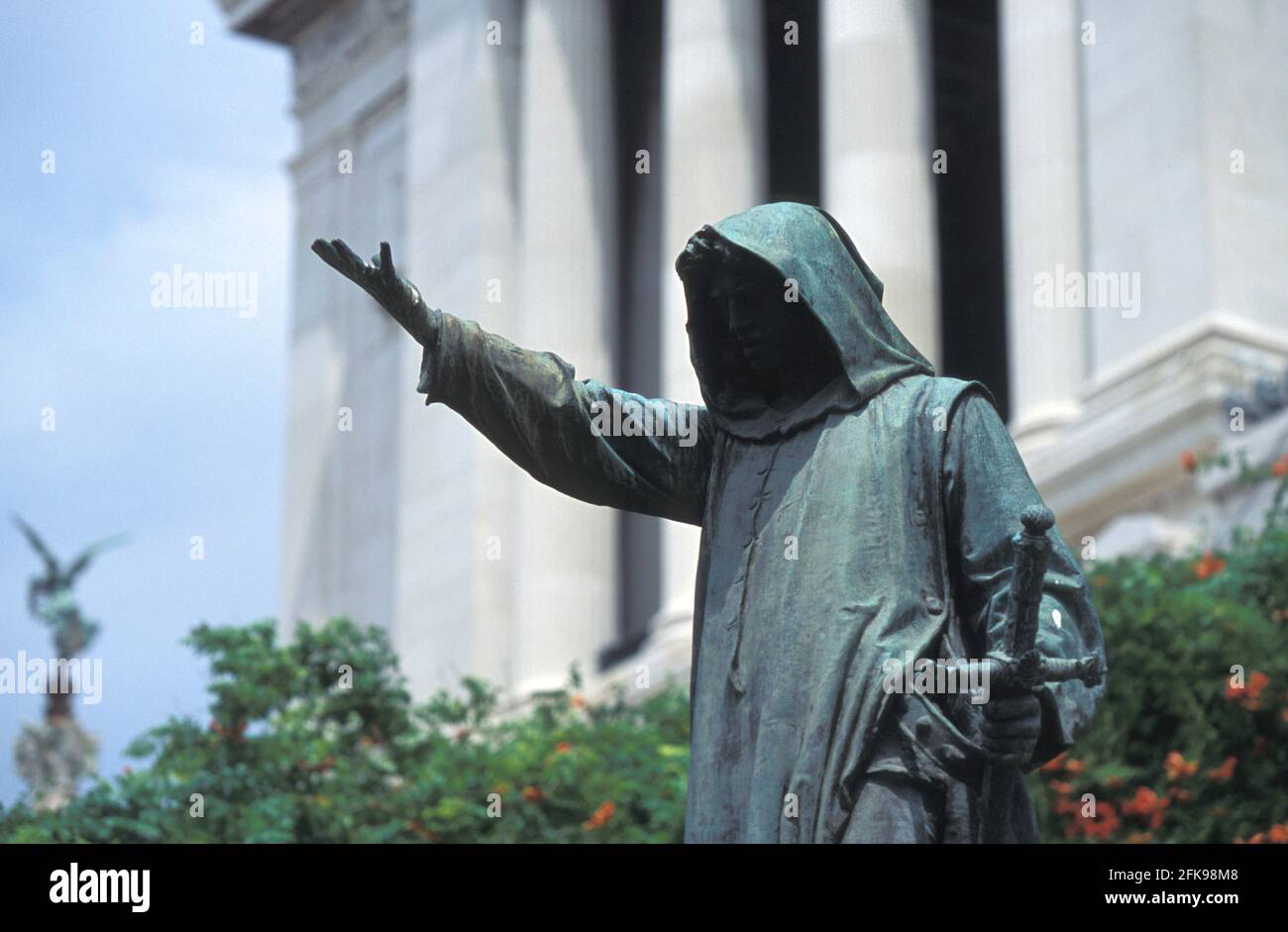 The bronze statue of Cola Di Rienzo - Girolamo Masini , on the side of ...