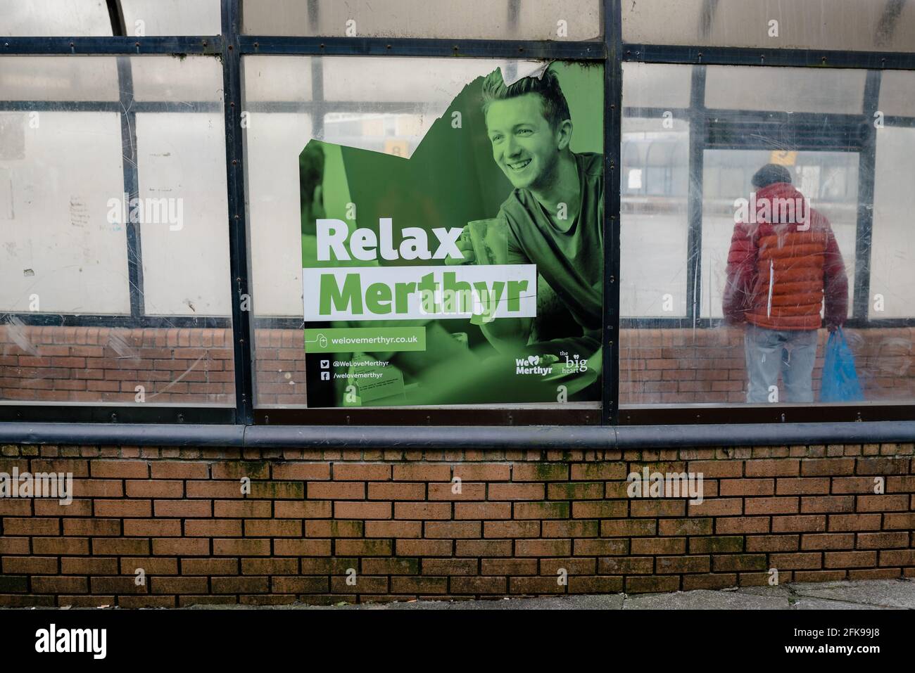 MERTHYR TYDFIL, WALES - 08 APRIL 2021: Old Merthyr bus station has not ...