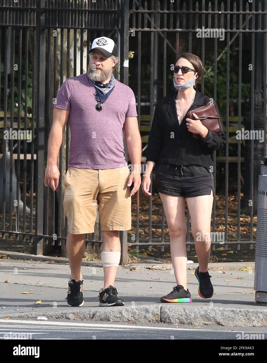New York - NY - 06/30/2020 - Sara Bareilles and boyfriend Joe Tippett Walking Around Lower ...