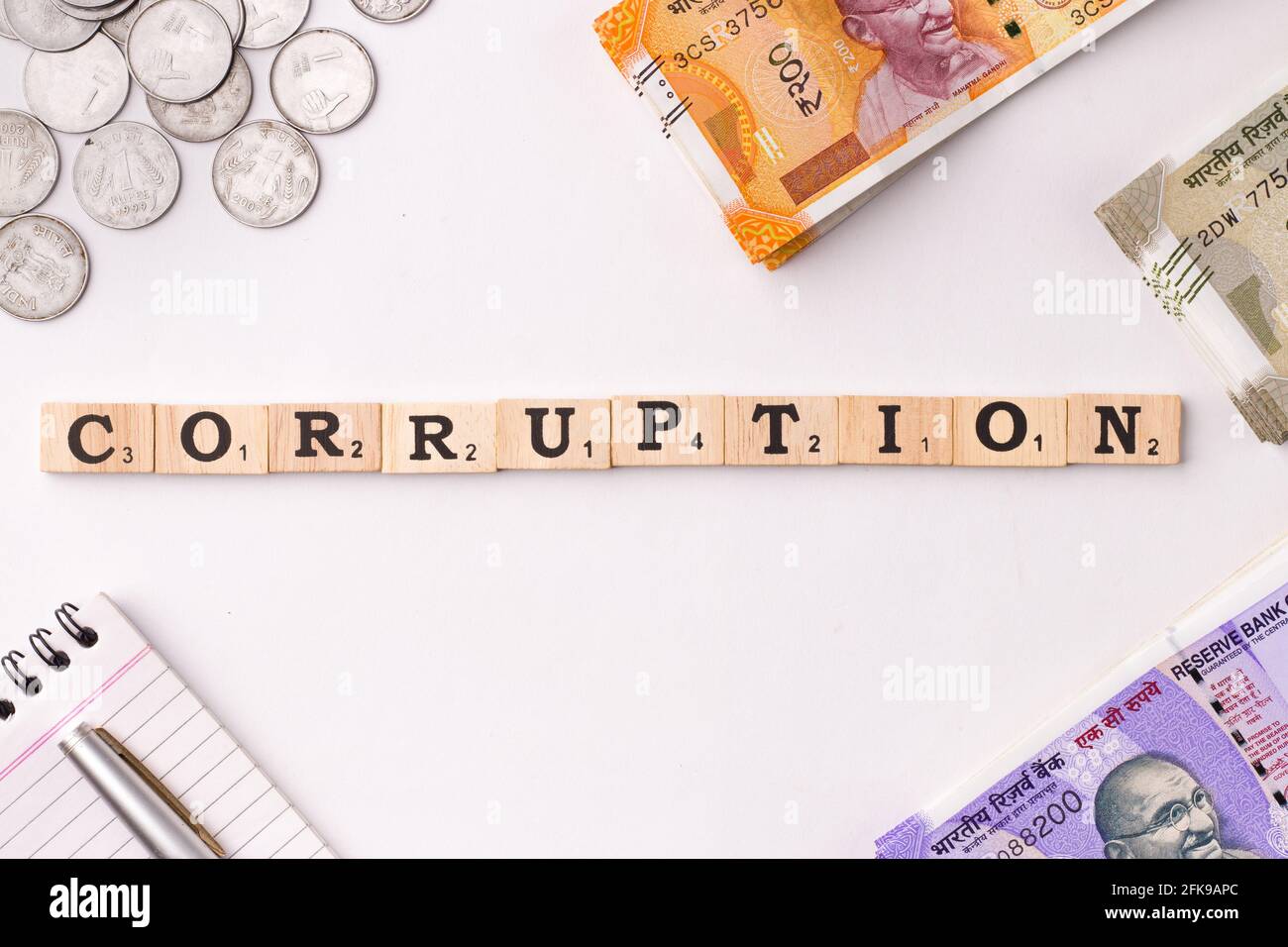 Corruption text hi-res stock photography and images - Alamy