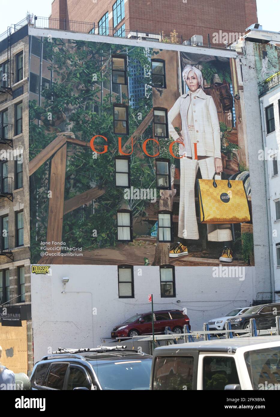 New York - NY - 06/21/2020 - Hand painted Gucci Billboard starring Jane ...