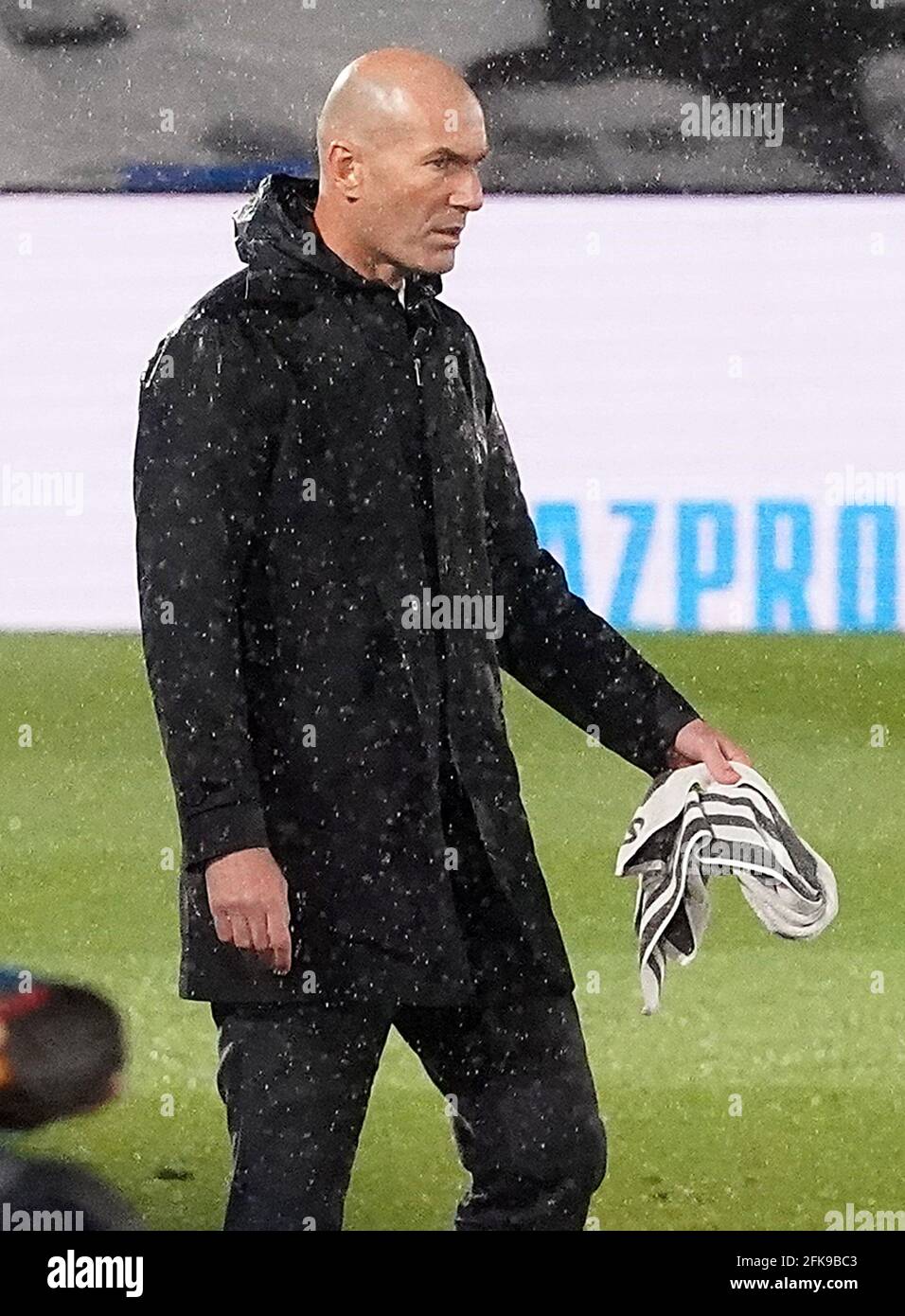 Real Madrid's coach Zinedine Zidane during UEFA Champions League Semi ...