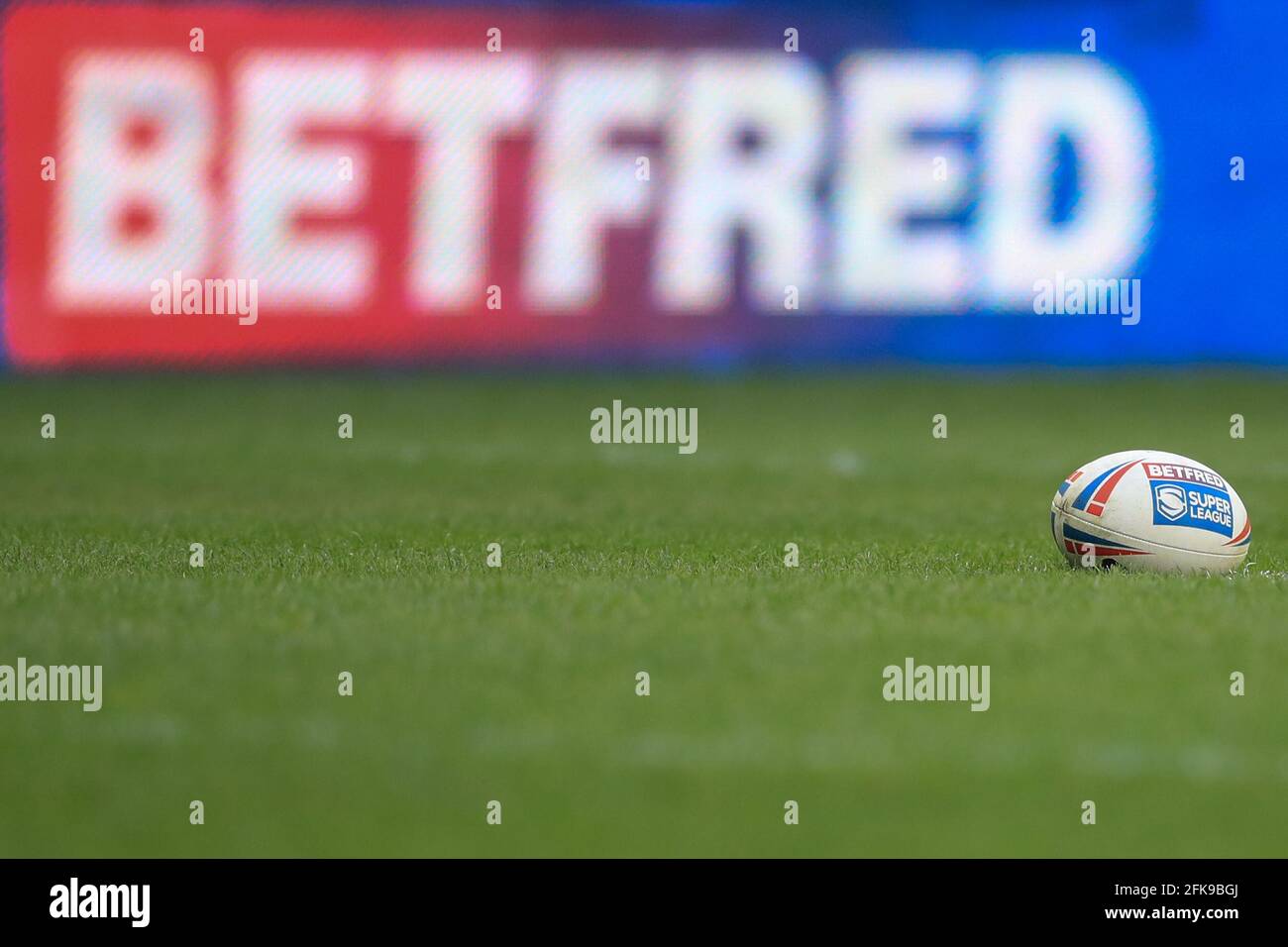 Betfred Super League match ball Stock Photo - Alamy