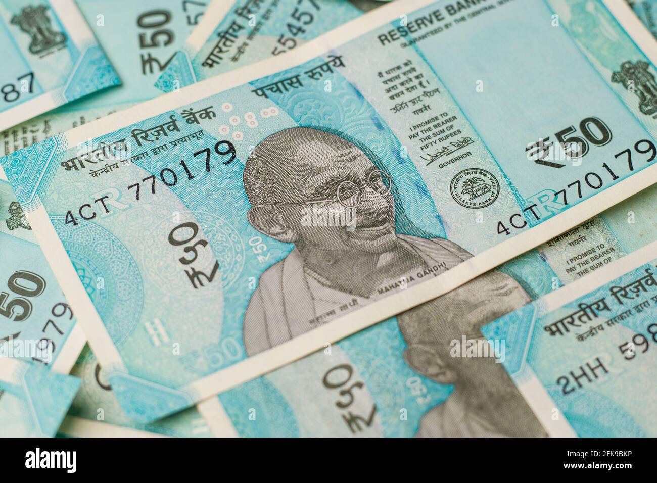 Indian fifty rupee banknote hi-res stock photography and images - Alamy