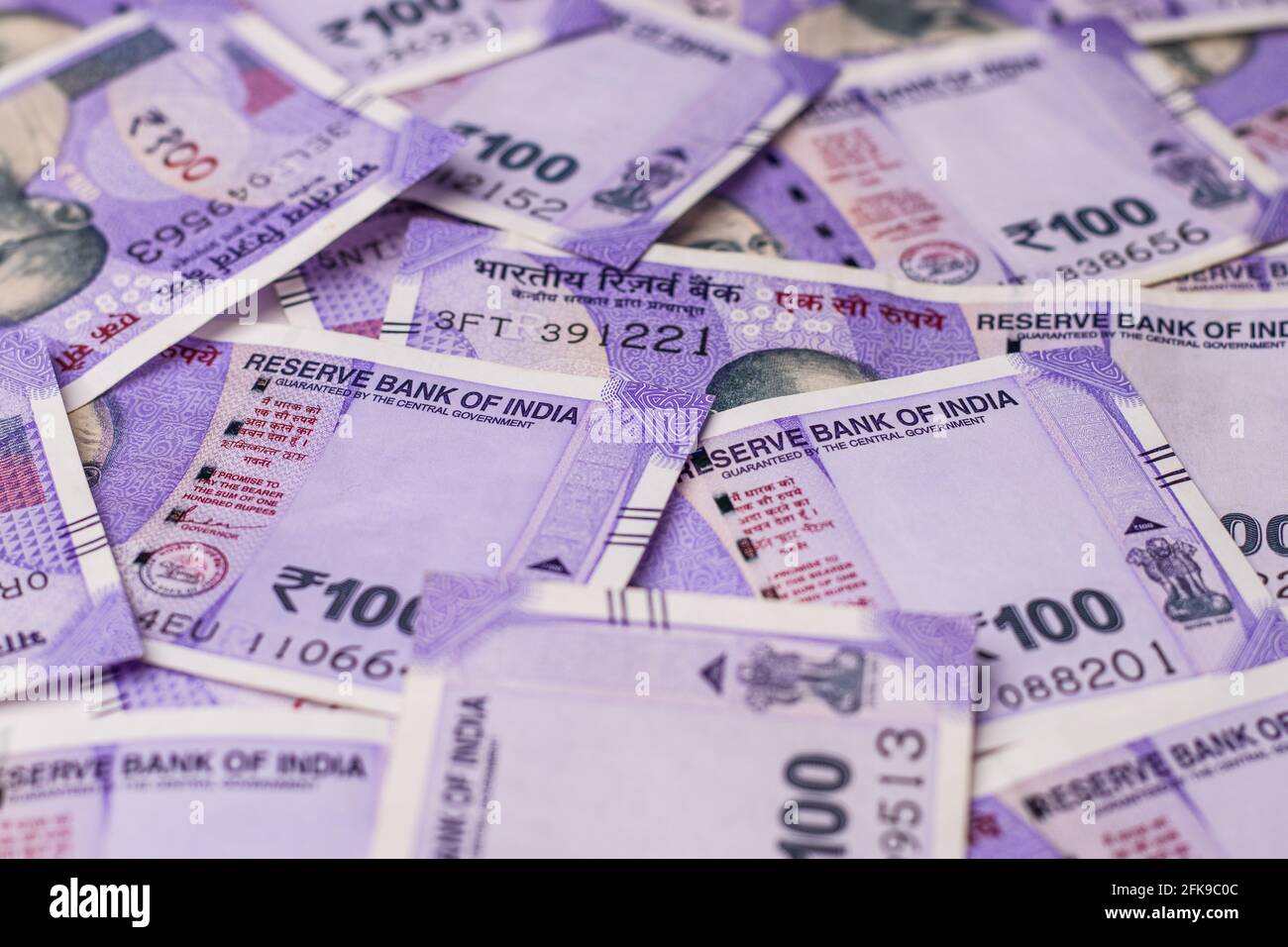 Assam, india - March 30, 2021 : Indian 100 Rupees note stock image ...