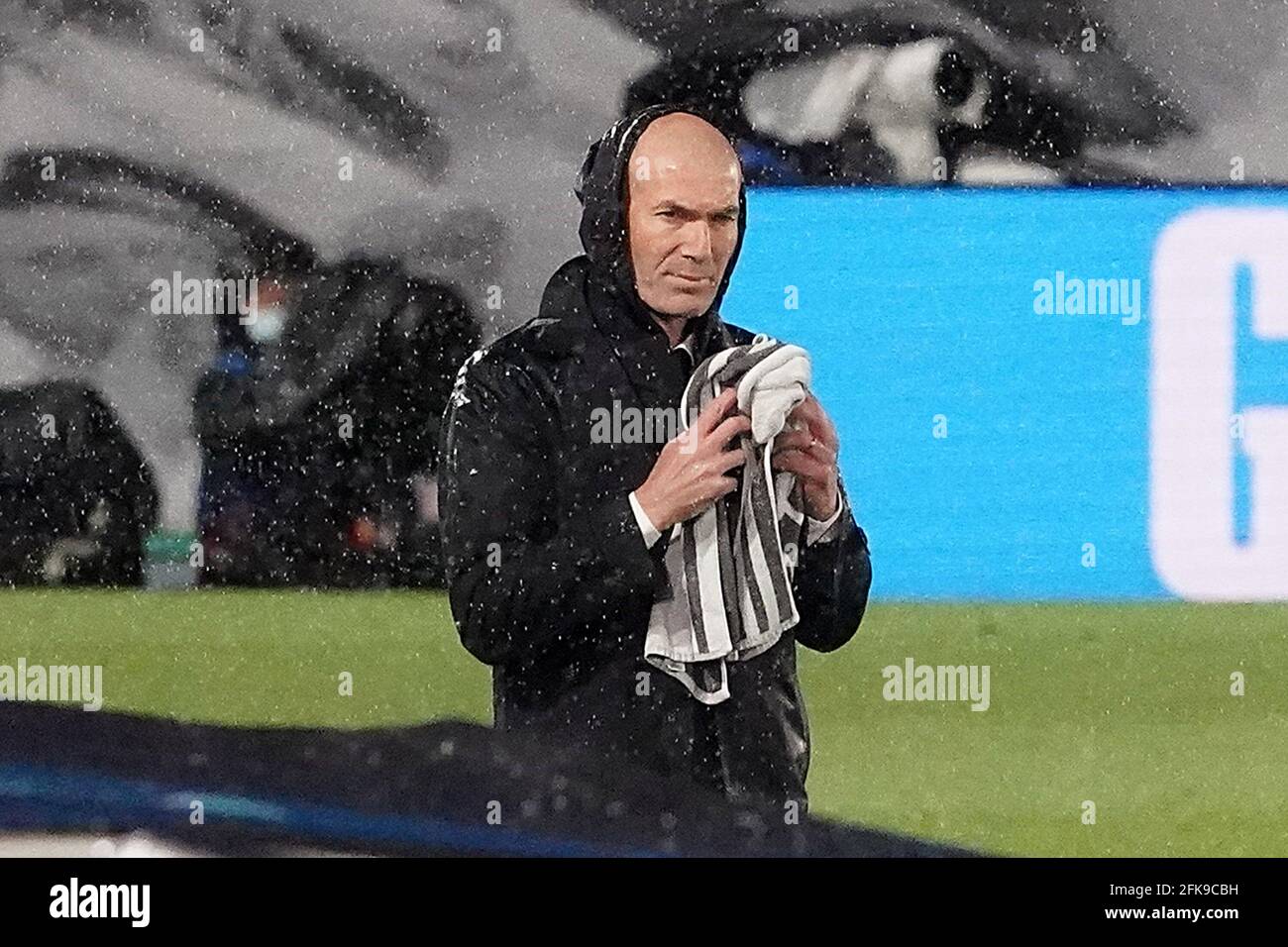 Real Madrid's coach Zinedine Zidane during UEFA Champions League Semi ...
