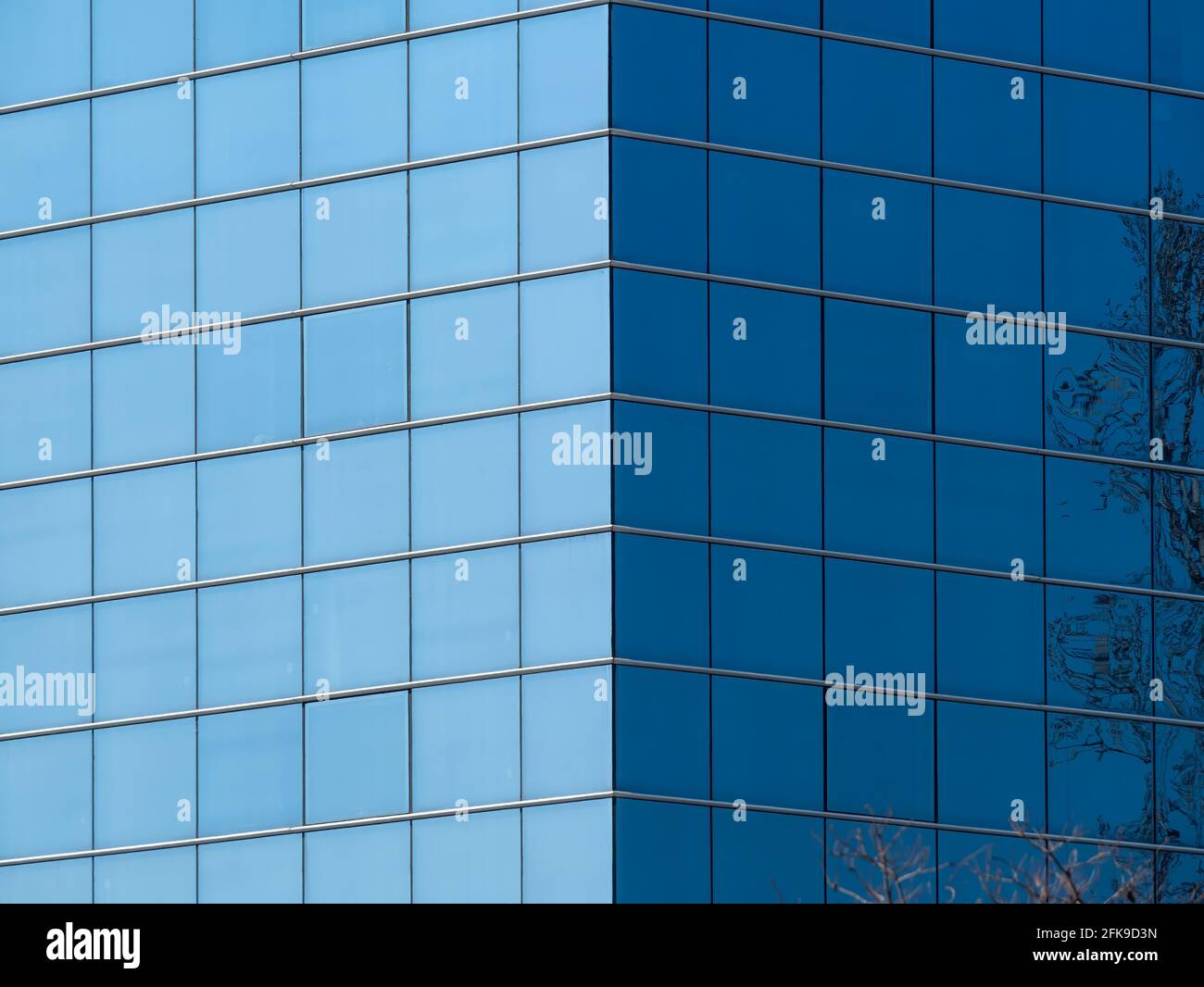 Detail with a modern common architecture. Office glass building Stock ...