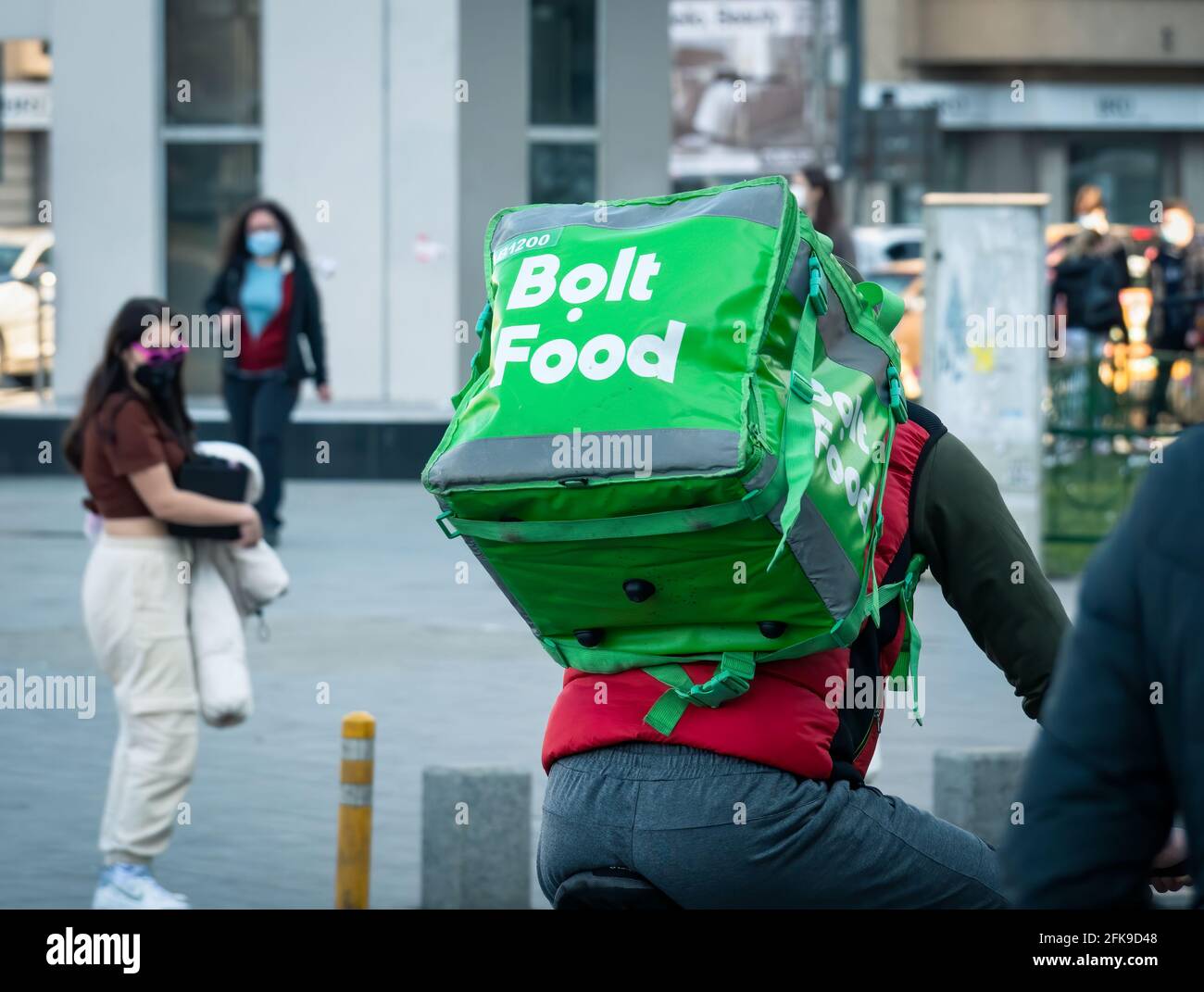Bolt food biker hi-res stock photography and images - Alamy