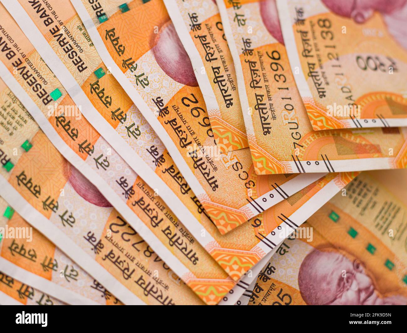 Indian new 200 rupees note hi-res stock photography and images - Alamy