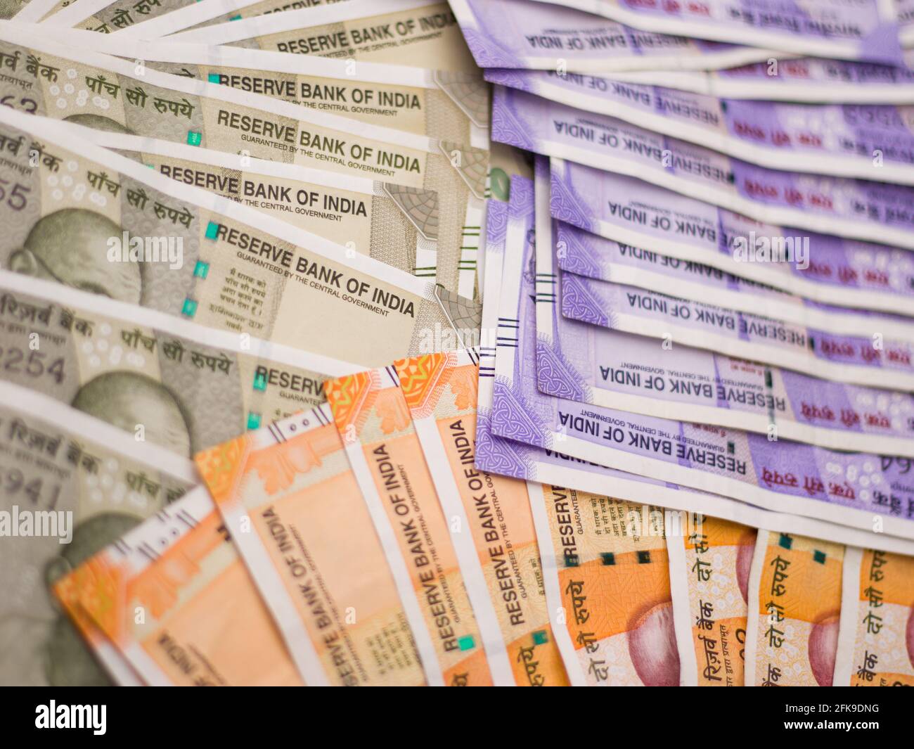 Assam, india - March 30, 2021 : Indian new Rupees note stock image ...