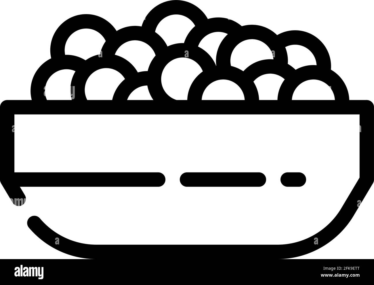 caviar fish line icon vector illustration Stock Vector Image & Art - Alamy