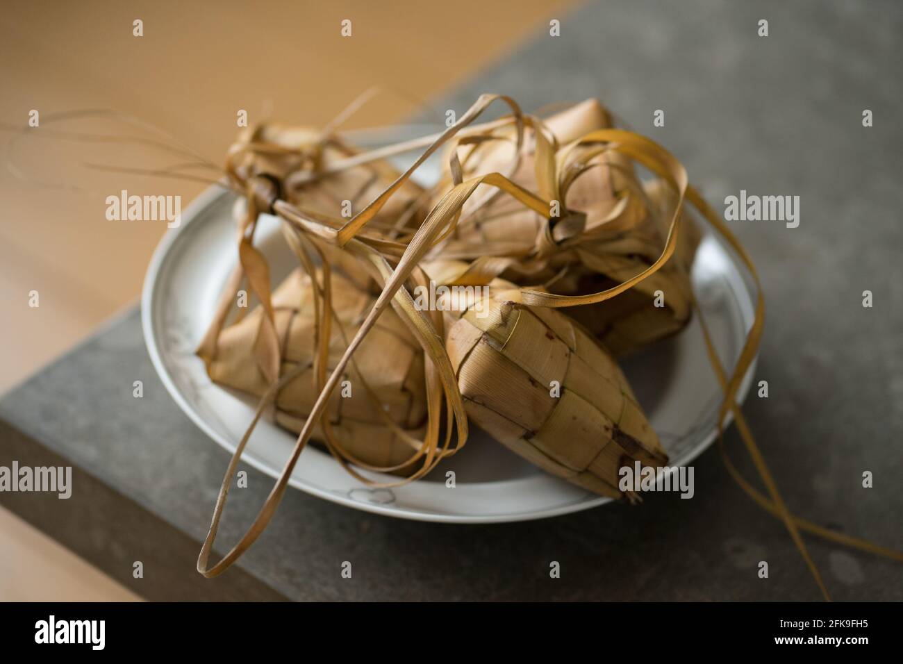 Ketupat, special dish served at Eid Mubarak / Ied Fitr celebration in ...