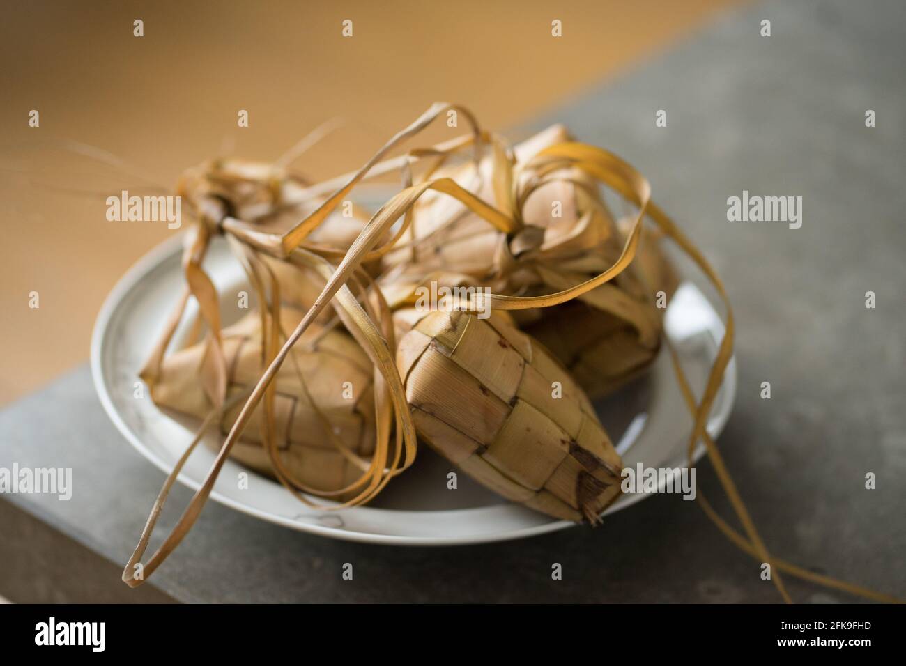 Ketupat, special dish served at Eid Mubarak / Ied Fitr celebration in ...