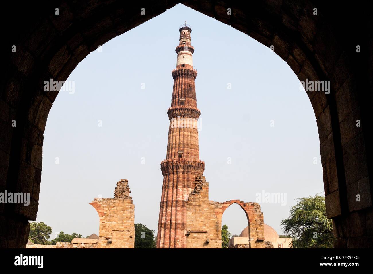 Qutub minar view hi-res stock photography and images - Alamy