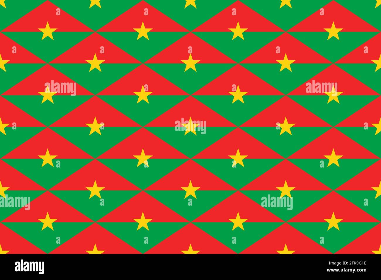 Simple geometric pattern in the colors of the national flag of Burkina ...