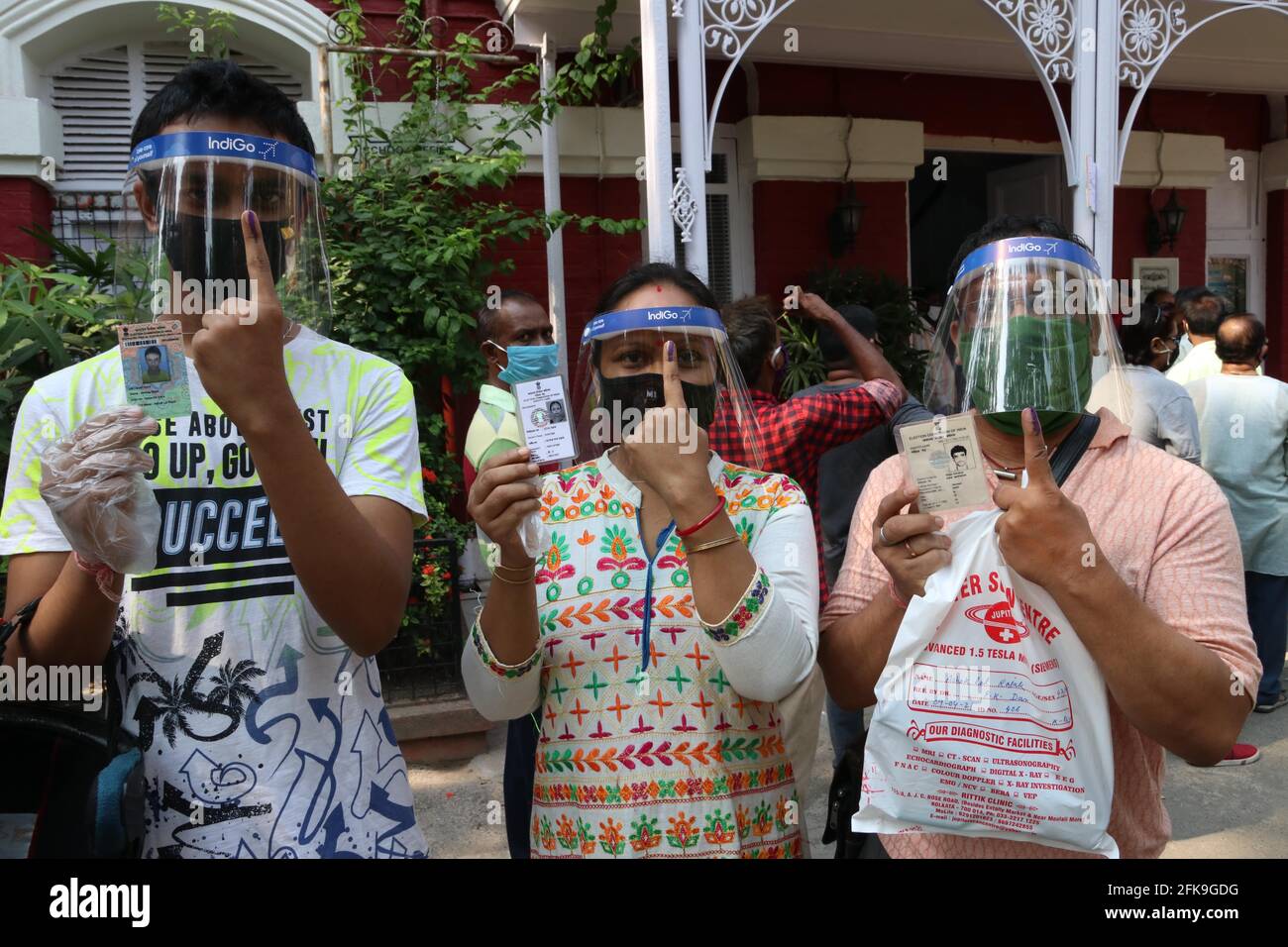 Indian elections queue hi-res stock photography and images - Alamy