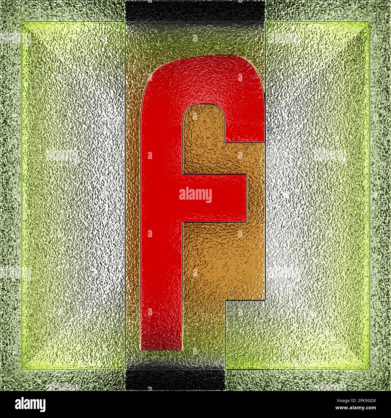 square graphic with the upper-case character F representing a capital ...