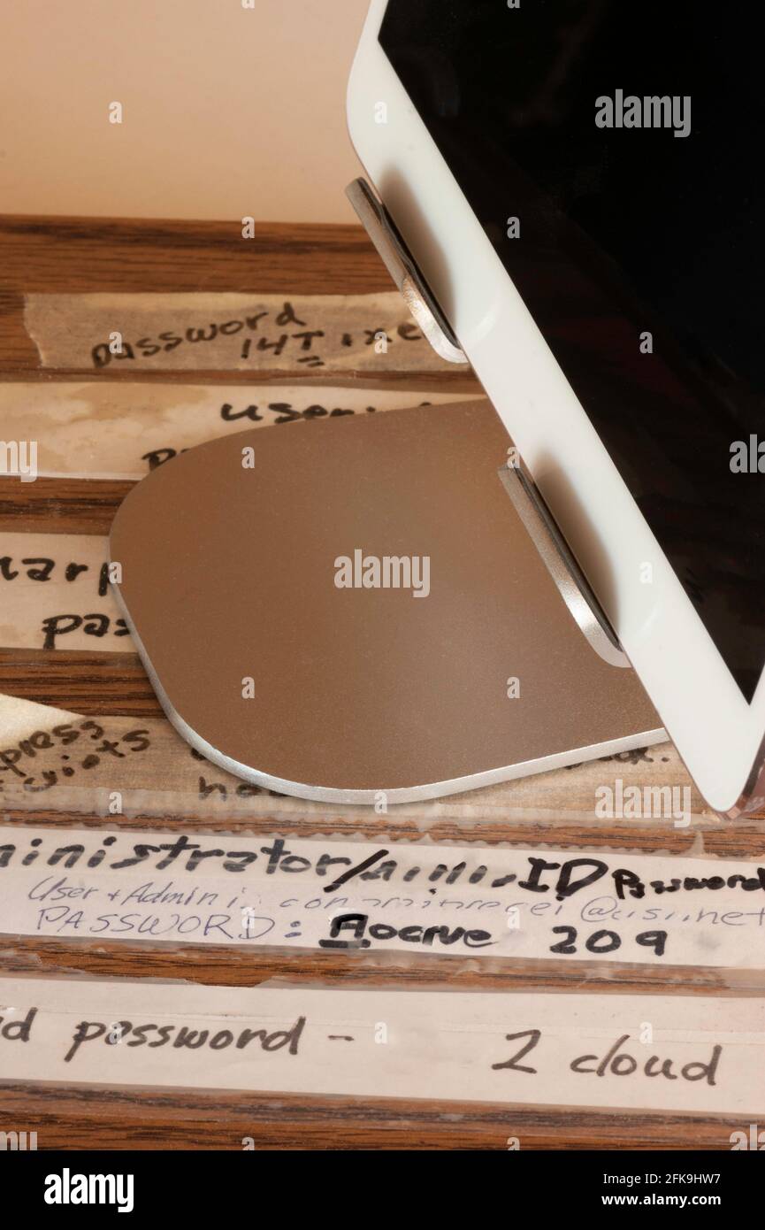 Writing passwords hi-res stock photography and images - Alamy