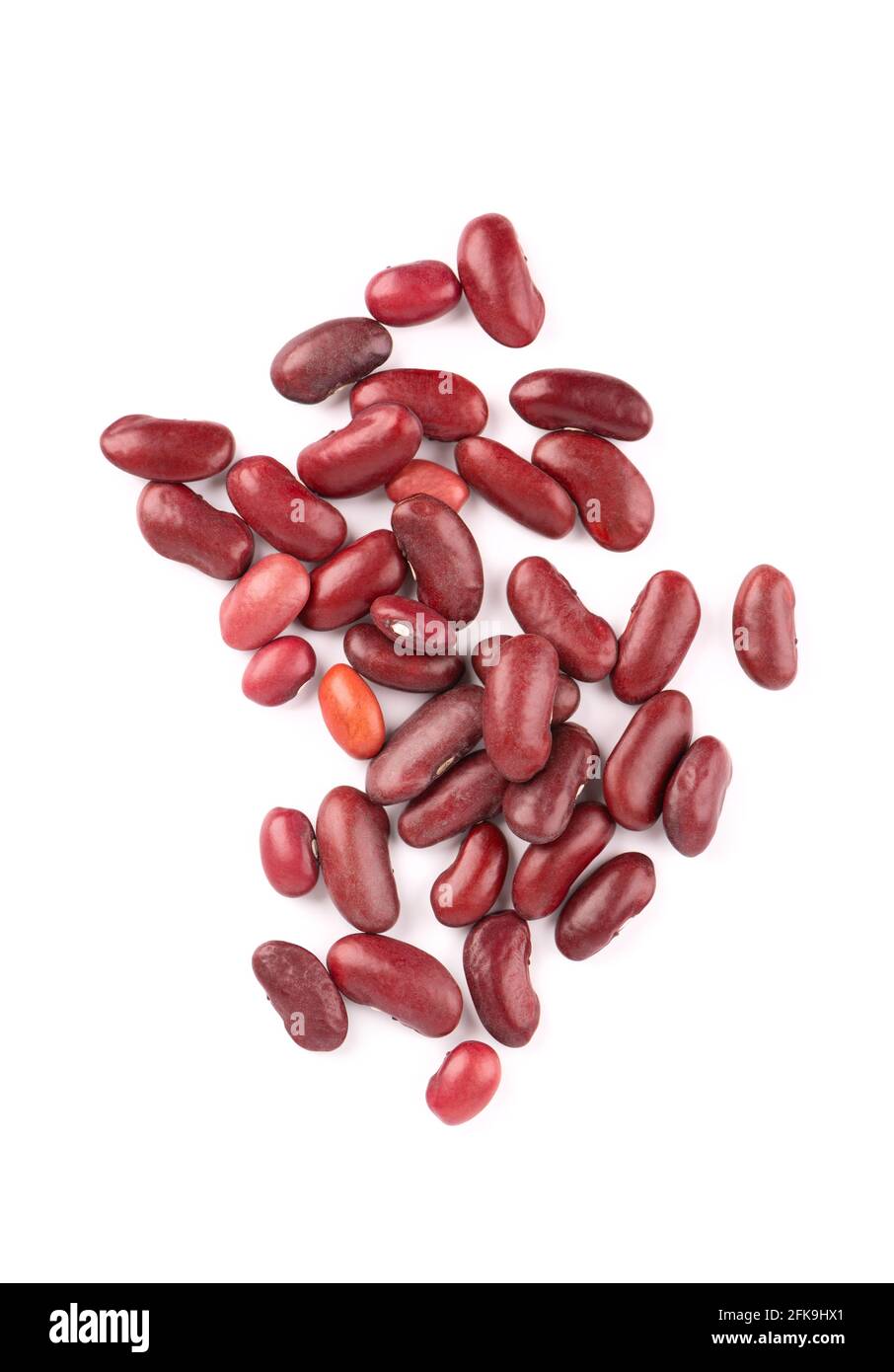Red kidney beans, isolated on white background. Rajma or Mexican Bean ...
