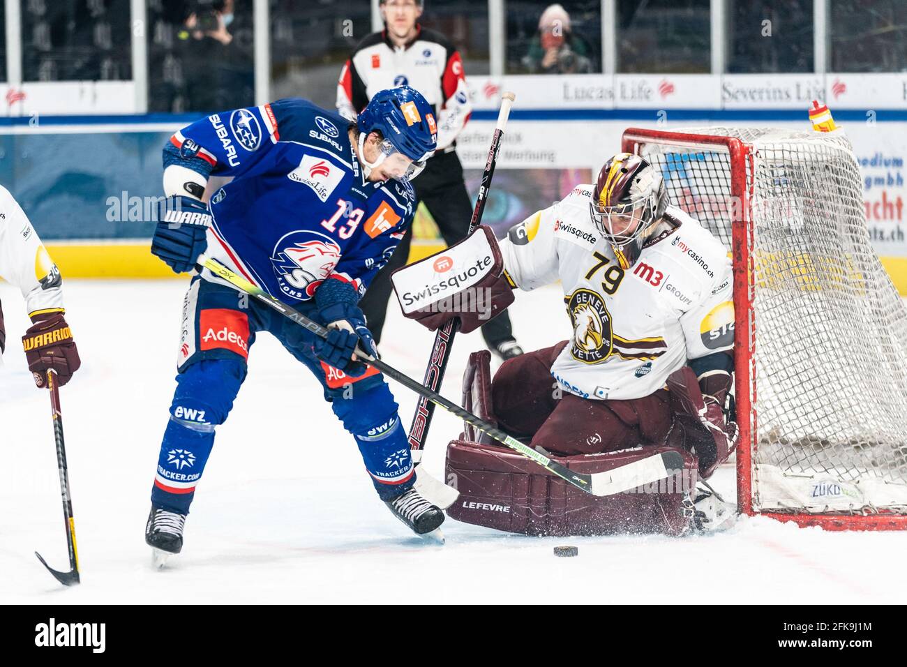 04/29/2021, Zurich, Hallenstadion, NL semi-final - Game 3: ZSC Lions ...