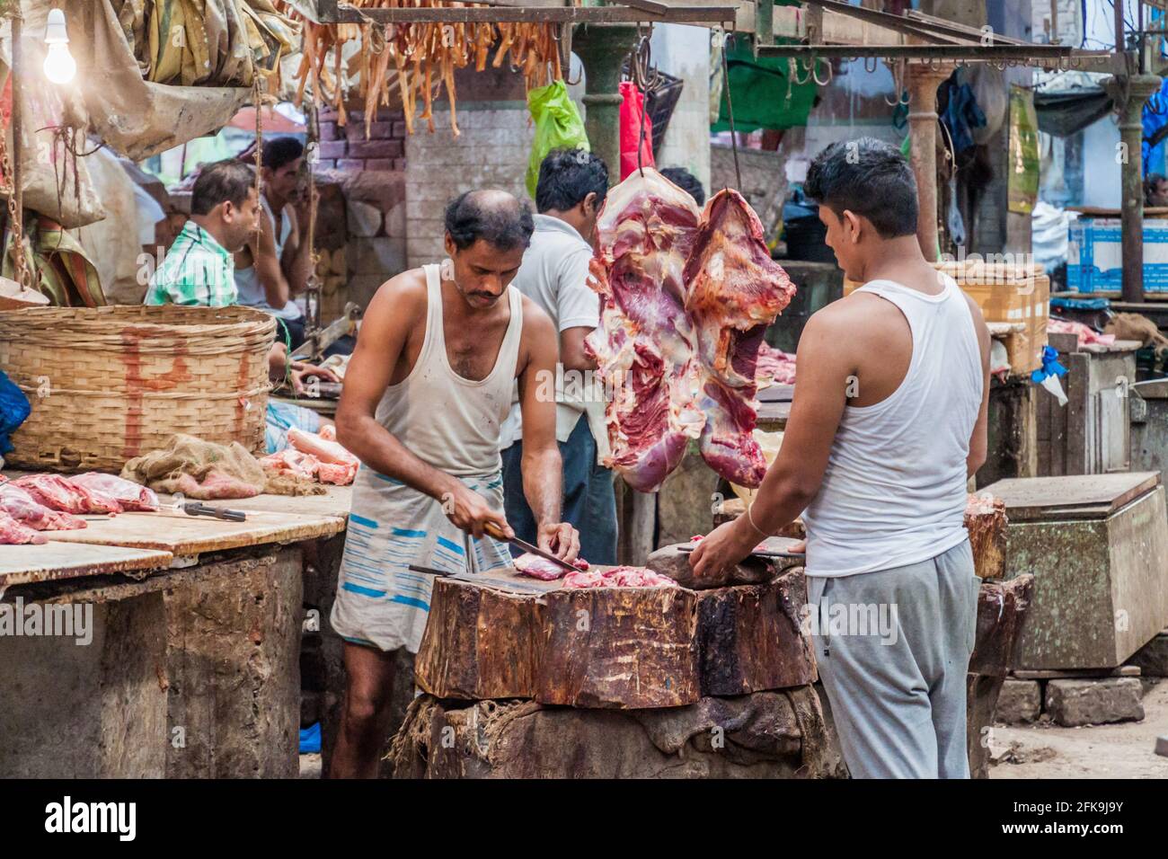 Indian butcher hi-res stock photography and images - Alamy