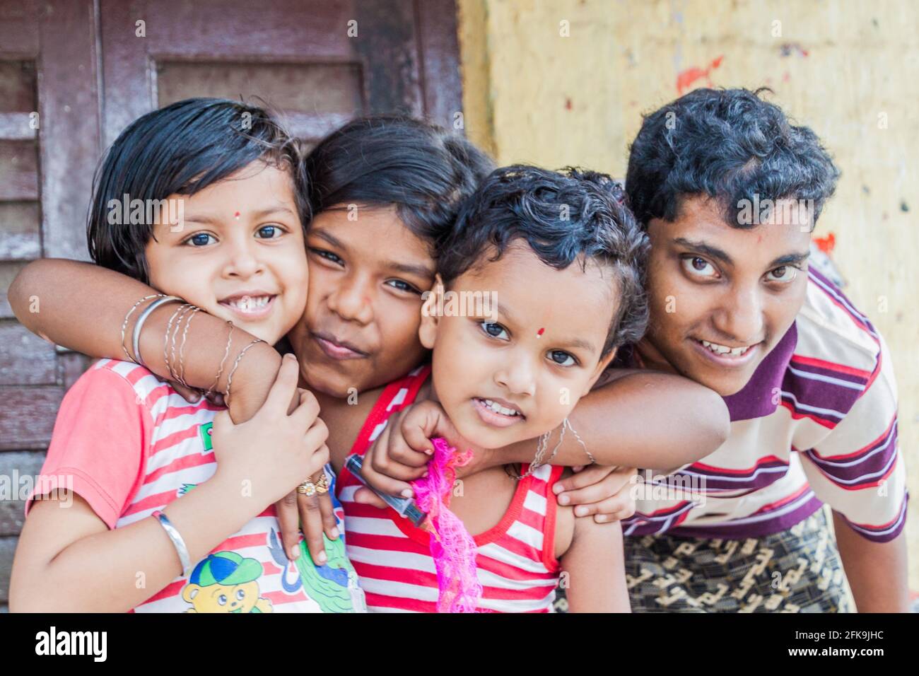 Indian Poor Children Smiling