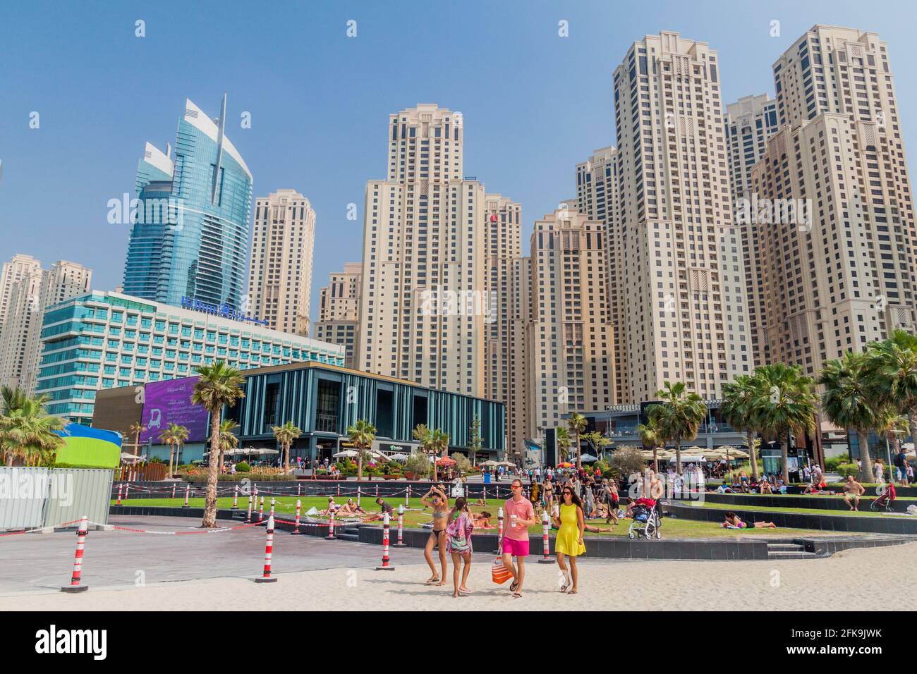 DUBAI, UAE - OCTOBER 21, 2016: Jumeirah Beach Residence in Dubai ...