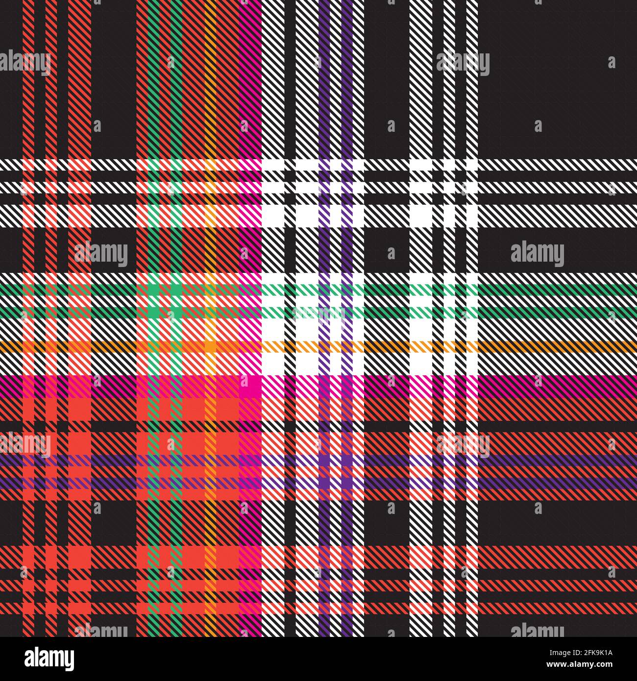 Colourful Plaid textured seamless pattern for fashion textiles and ...