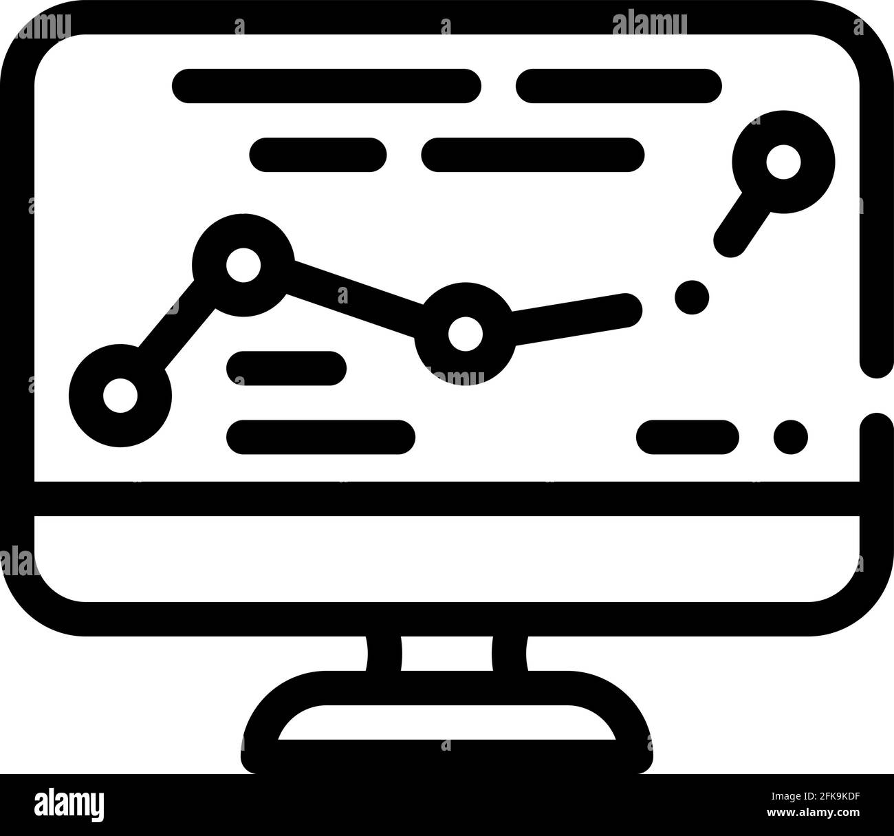 Black line railway map icon hi-res stock photography and images - Alamy