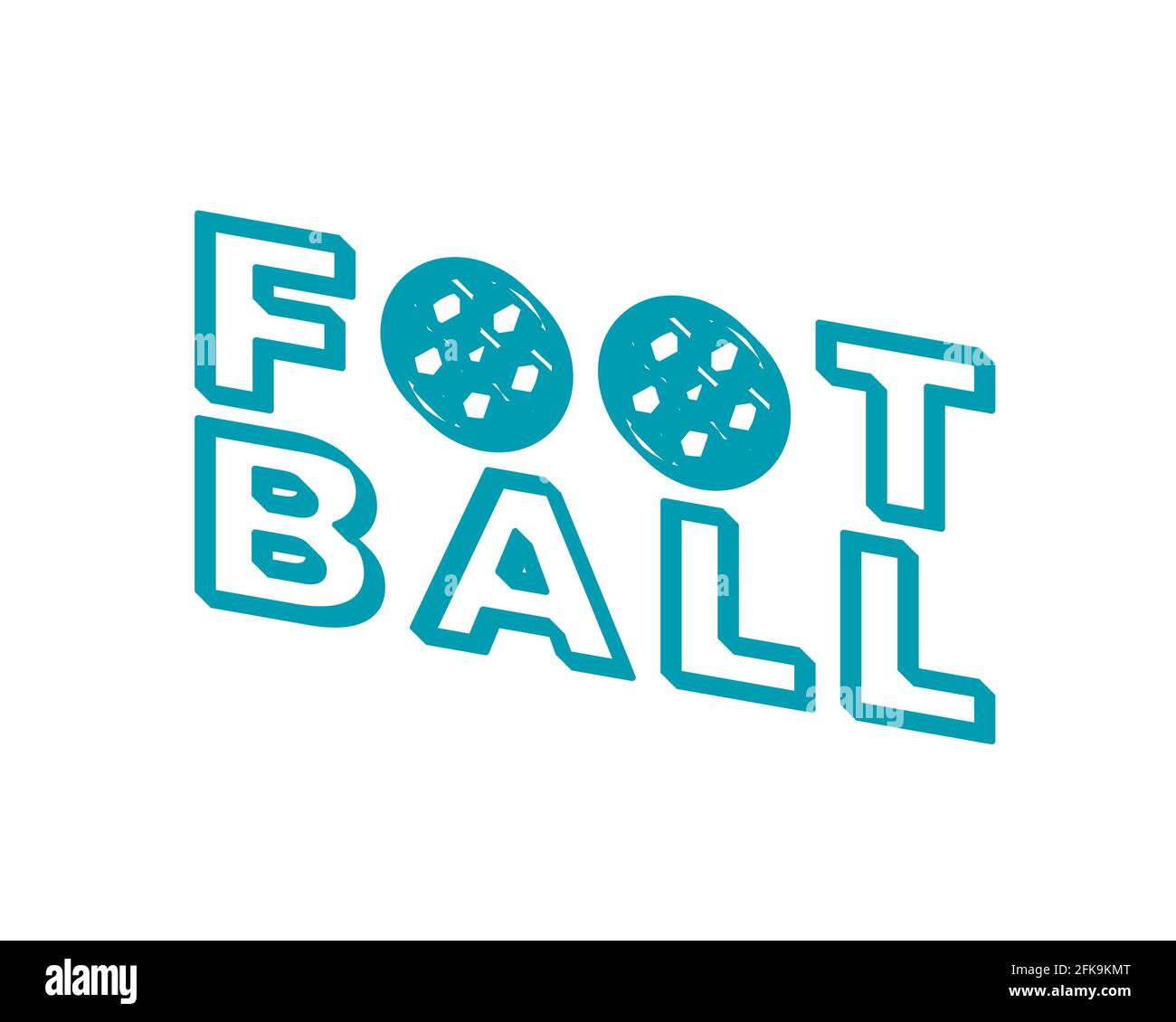 Football typographical vintage style poster, logo, emblem design ...