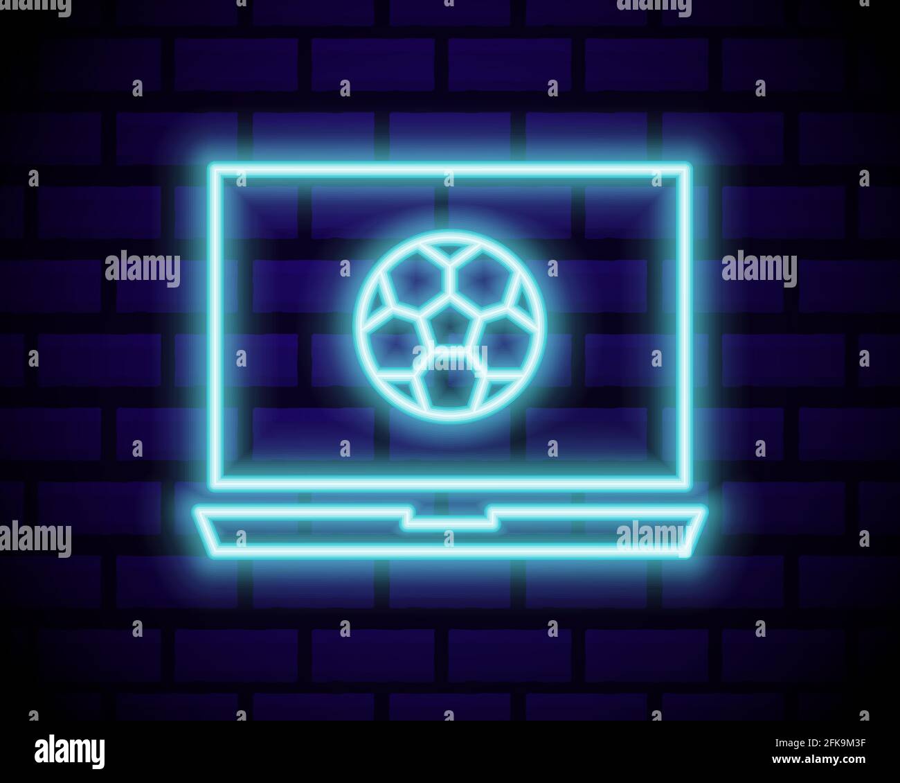 Live Soccer Neon Sign Vector. Live Football Logo neon, design template ...