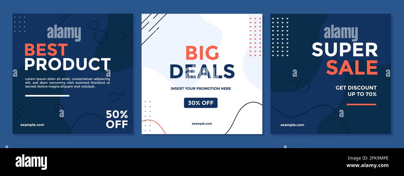 Sale square banner template for social media posts, mobile apps ...