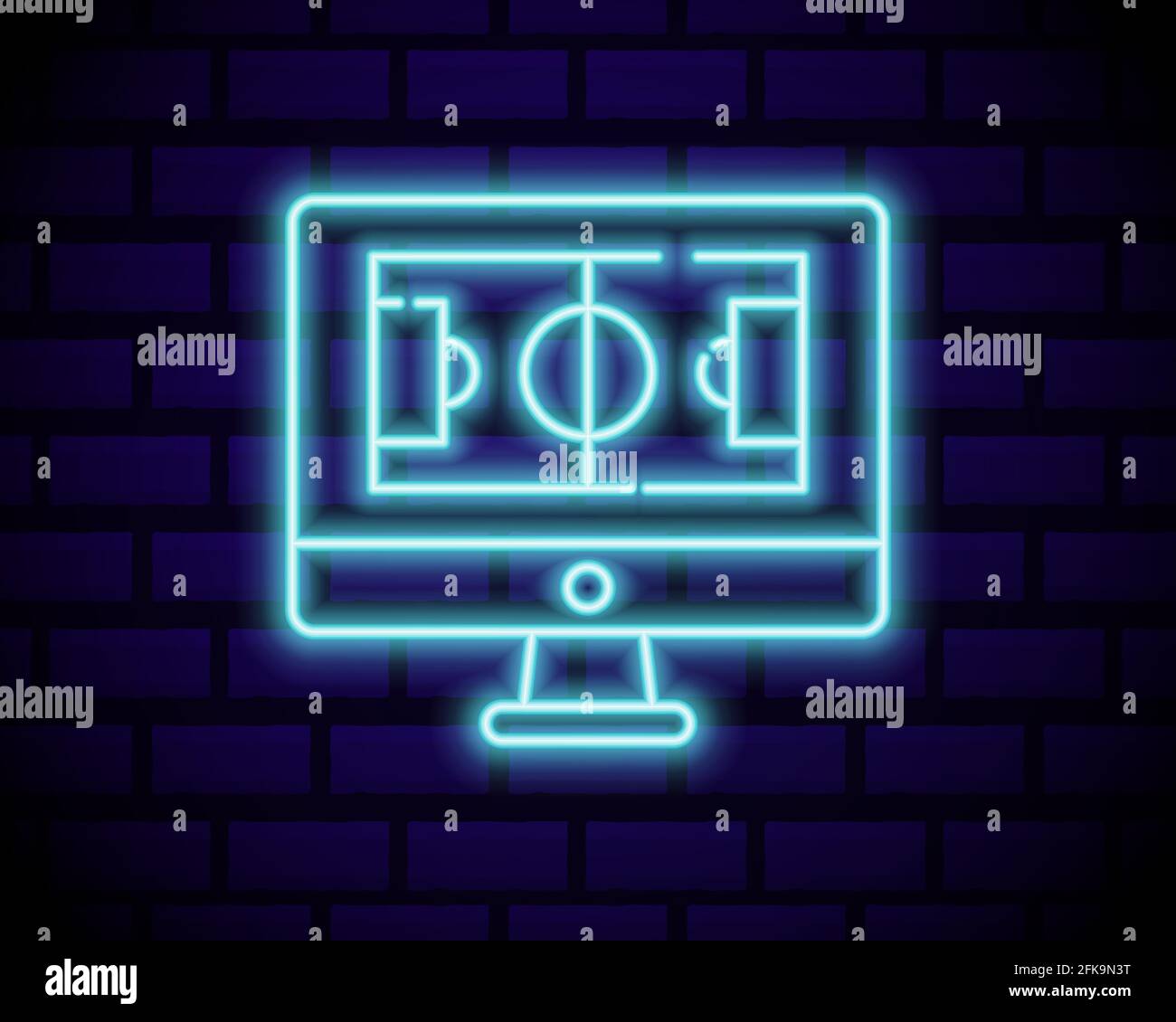 Live Soccer Neon Sign Vector. Live Football Logo neon, design template ...