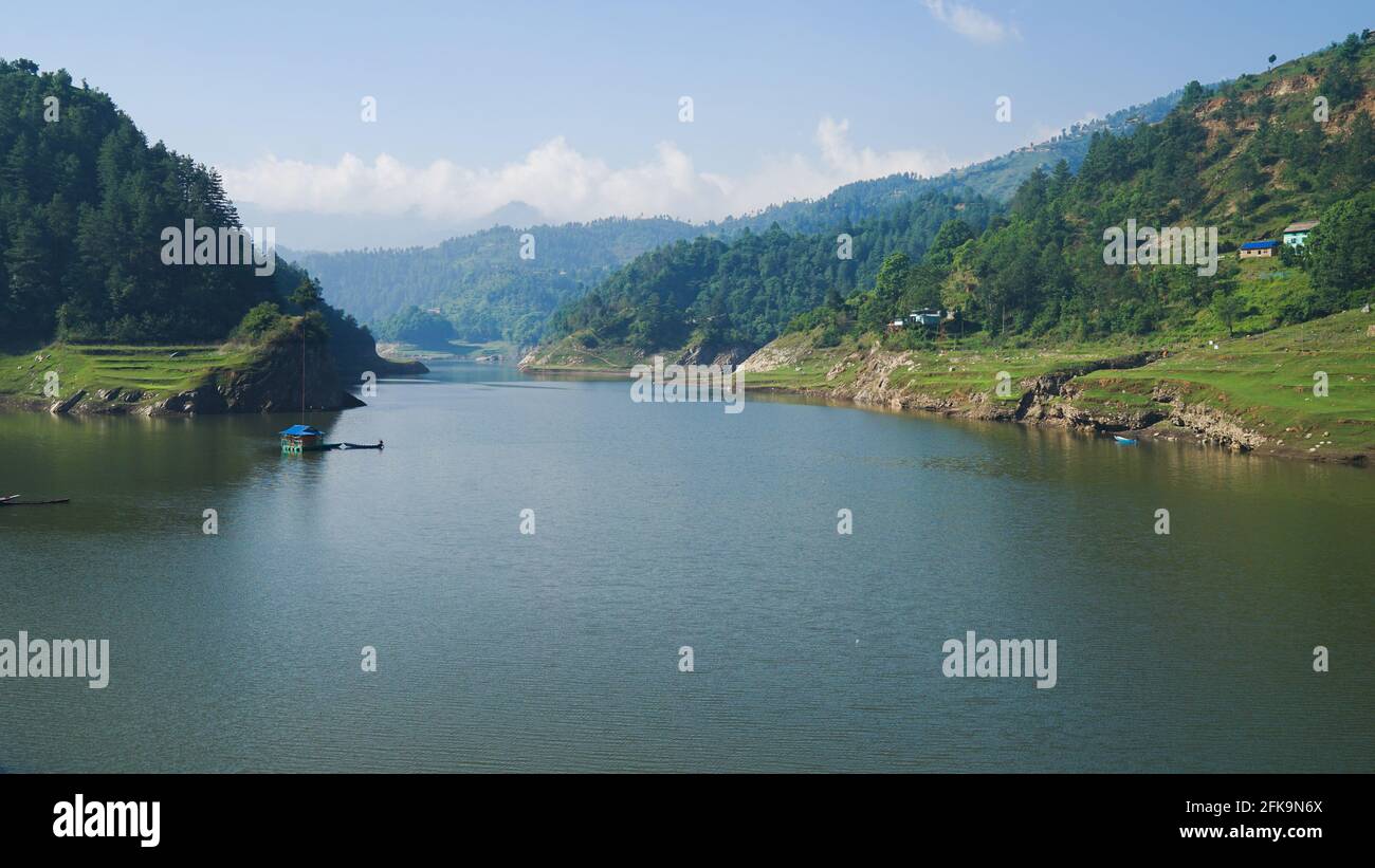 Markhu Kulekhani reservoir in Nepal, domestic resort, travelling in ...