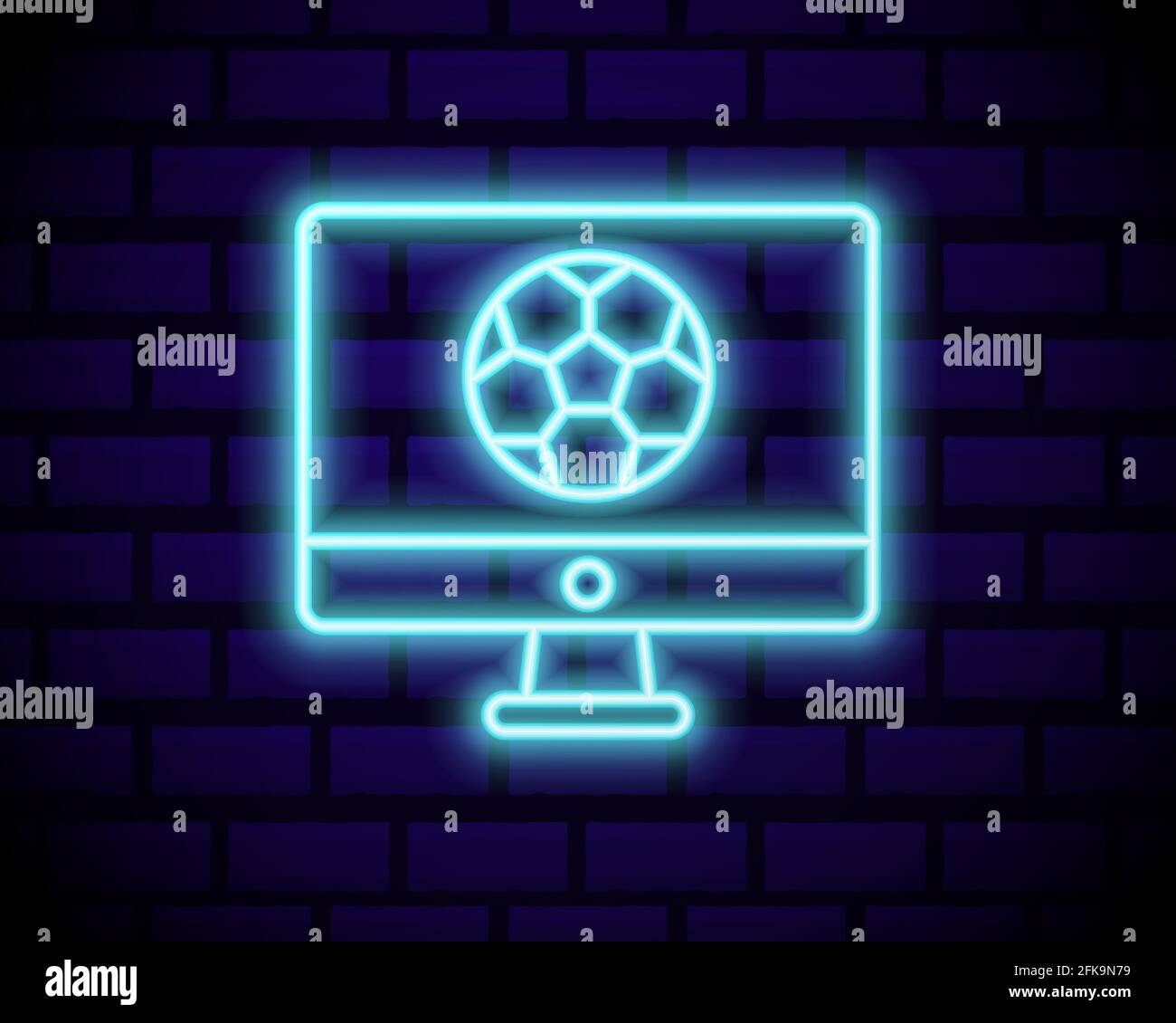 Live Soccer Neon Sign Vector. Live Football Logo neon, design template ...