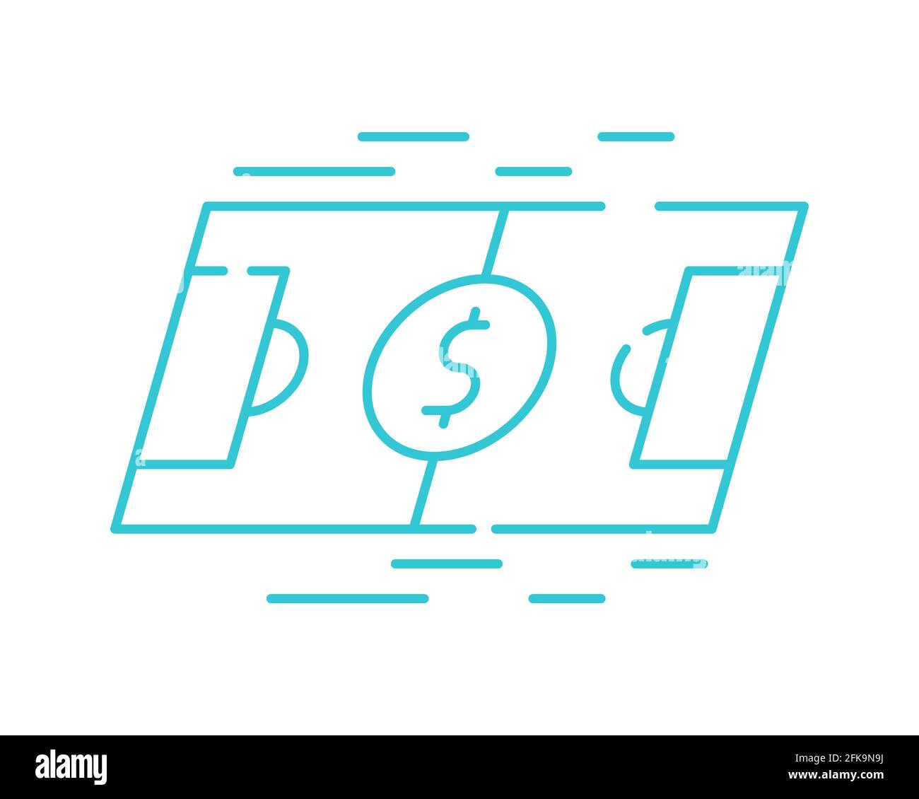 football, betting, vector, icon, outline Illustration isolated on white ...