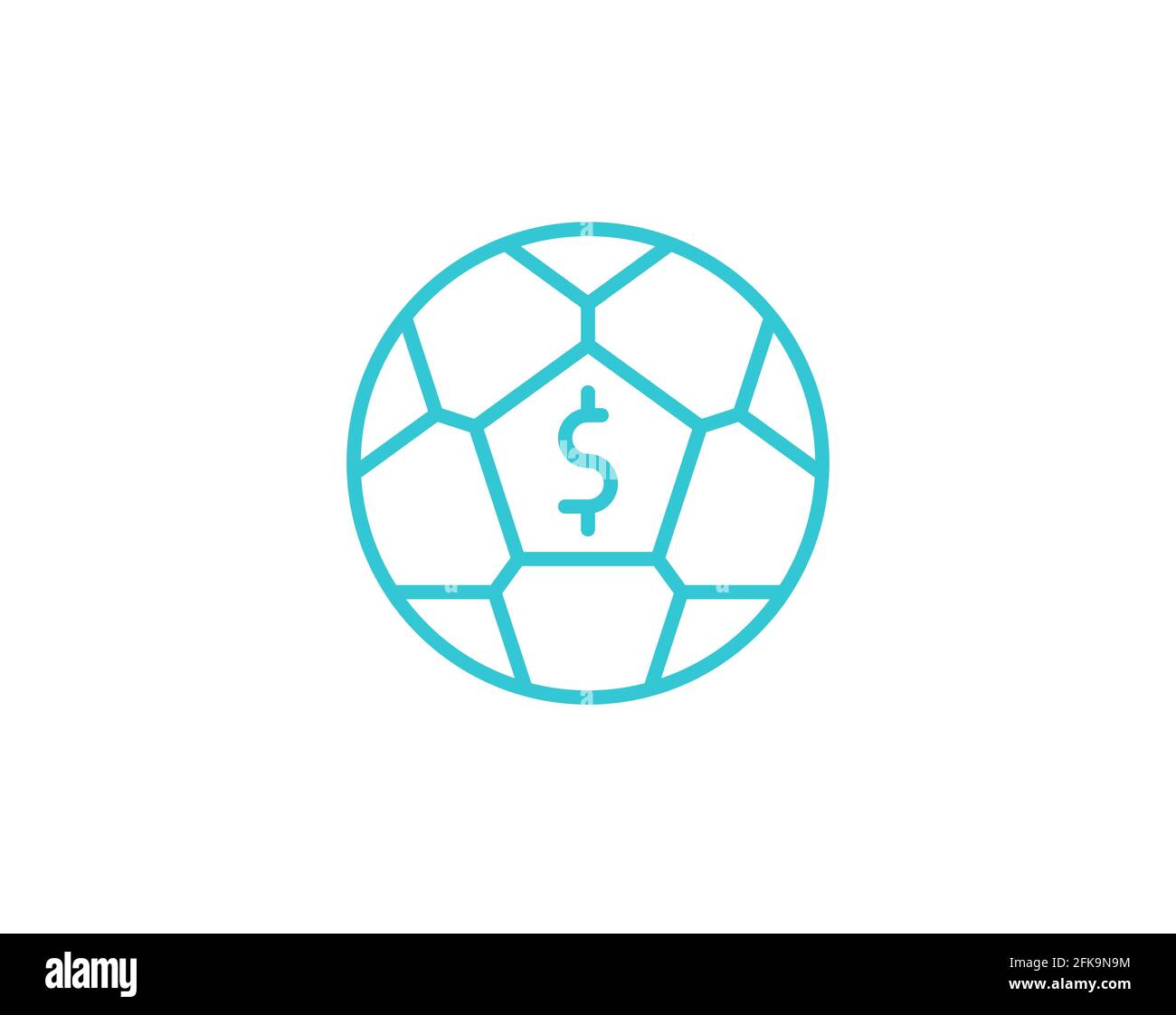 football, betting, vector, icon, outline Illustration isolated on white ...