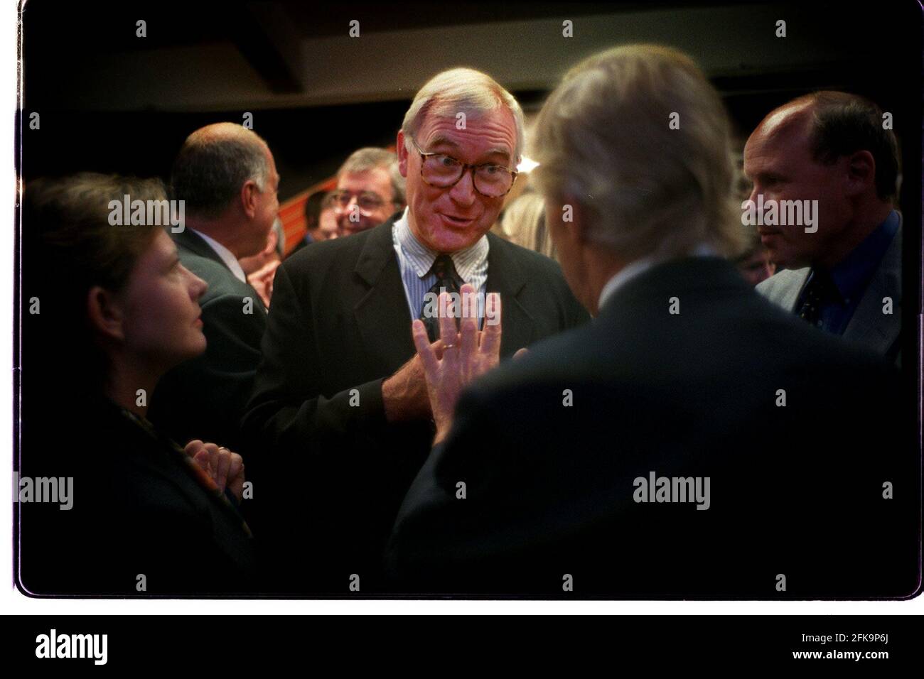 John Birt BBC Chairman September 1997 at the RST debate in Cambridge ...