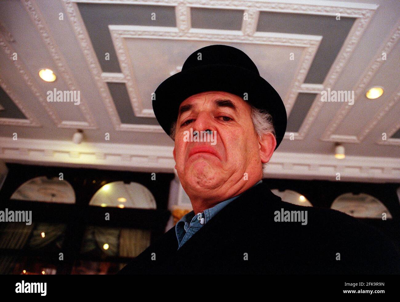 Ralph Steadman Cartoonist outside the St Ermine Hotel dressed as a ...