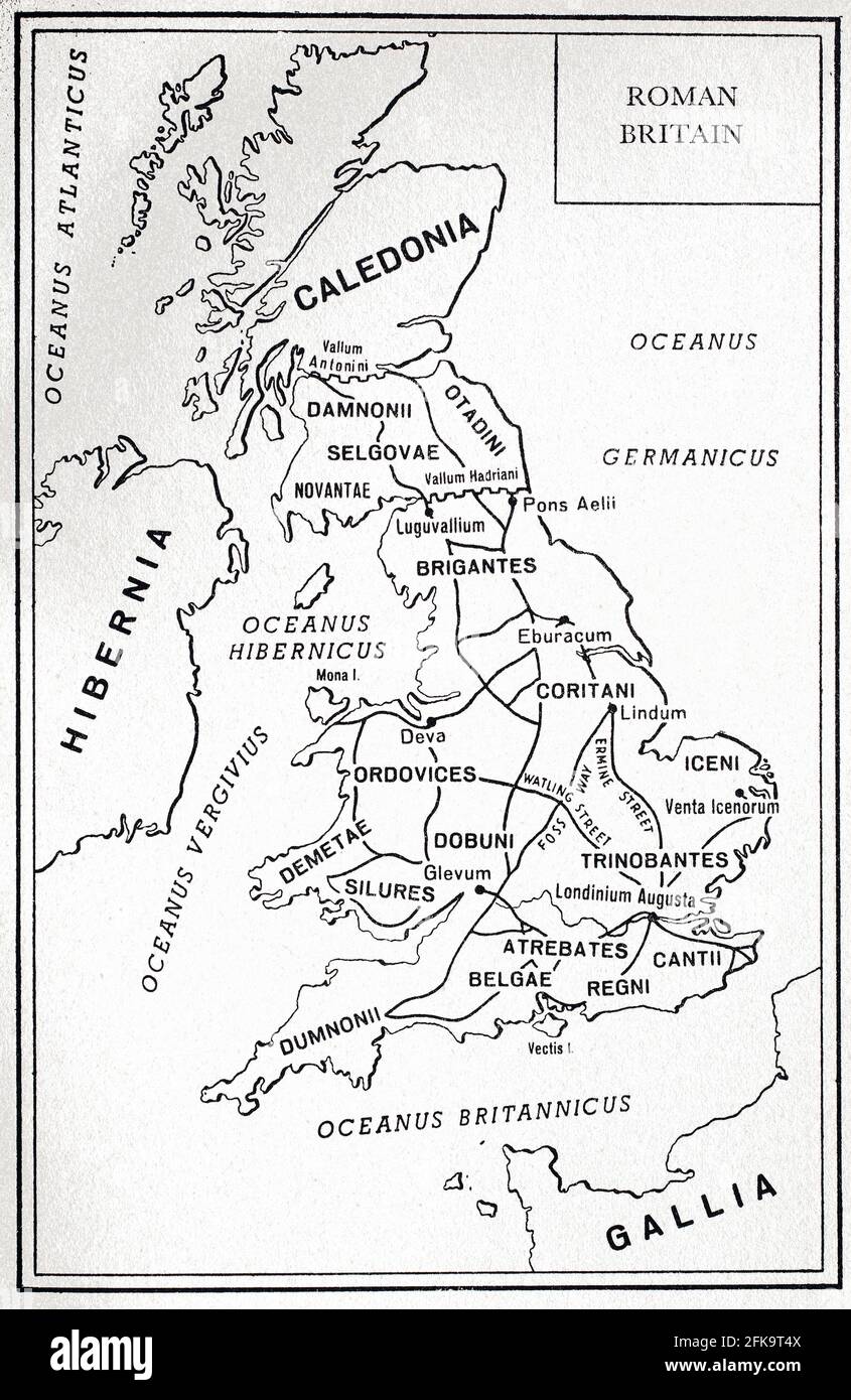 Historical map from "Britain and America-Past and present", 1958, Turin ...