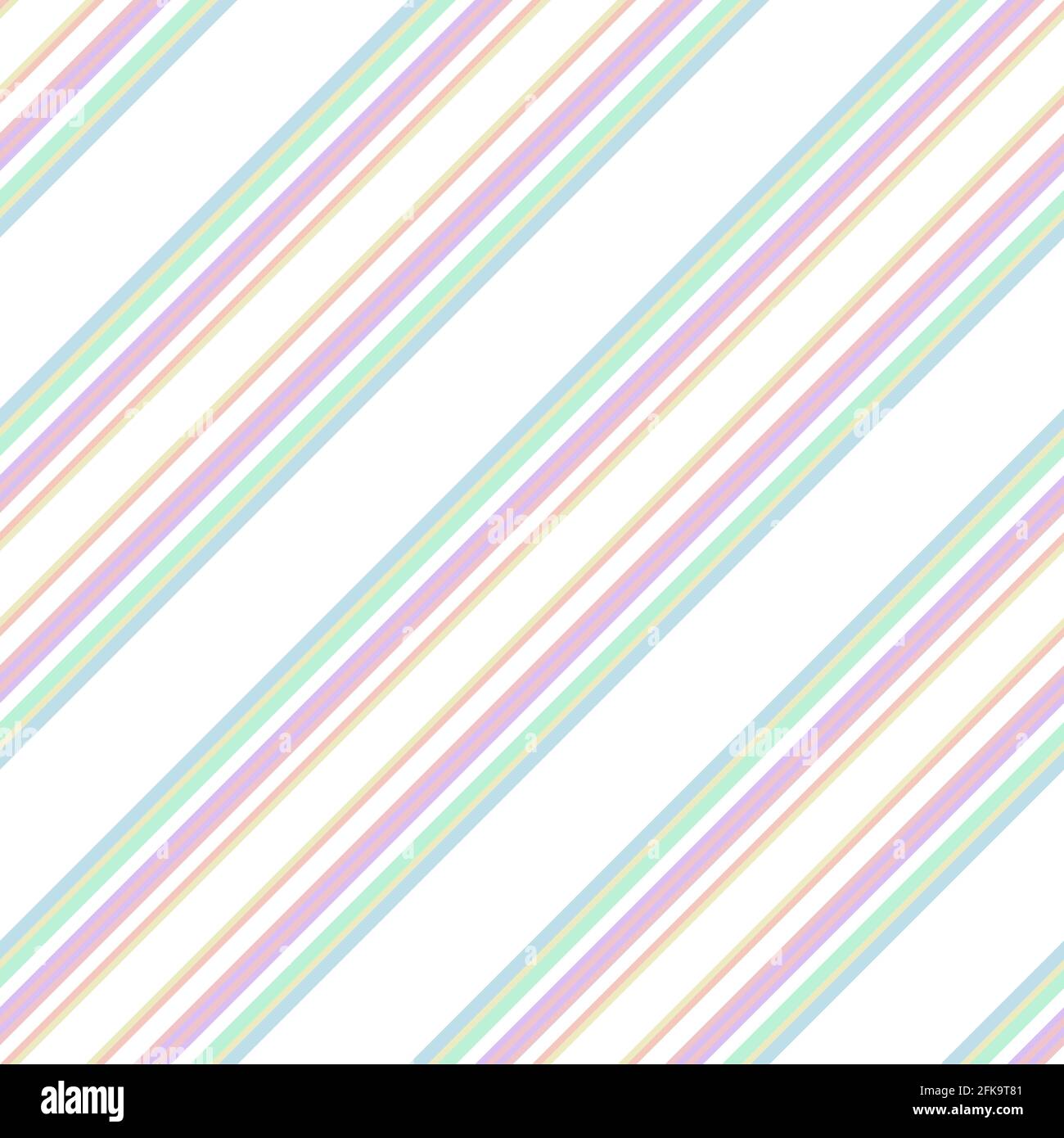 Rainbow diagonal striped seamless pattern background suitable for ...