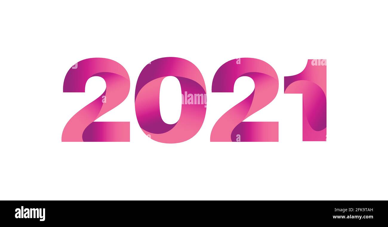 A Vector Illustration of 2021 year color full sign Stock Vector Image ...