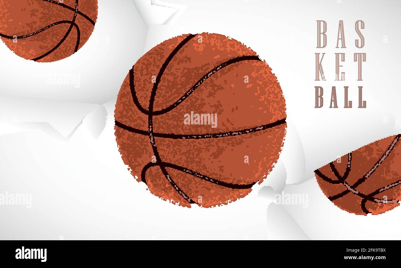 White basketball poster Stock Vector Image & Art - Alamy