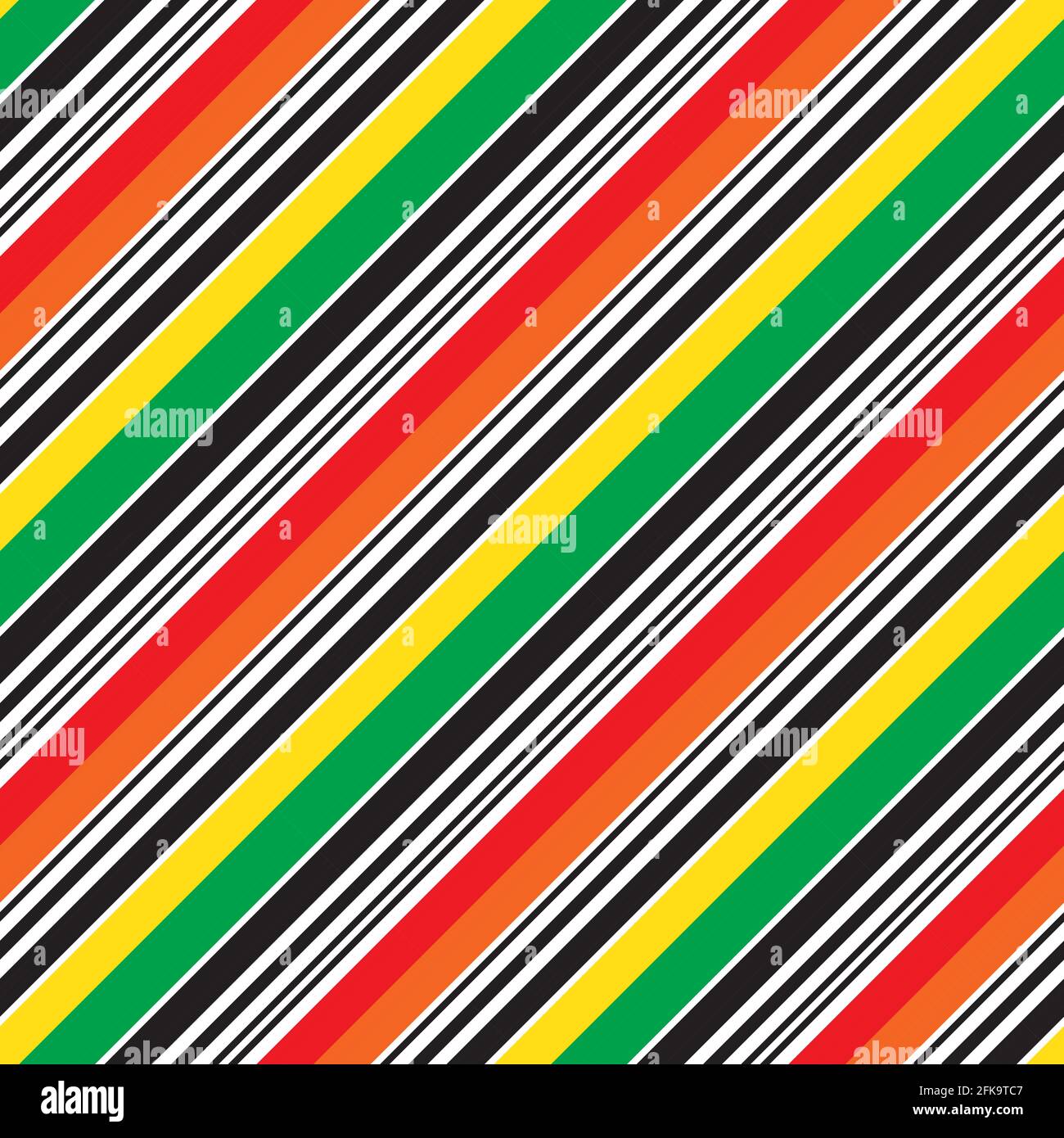 Rainbow diagonal striped seamless pattern background suitable for fashion textiles, gra Stock ...
