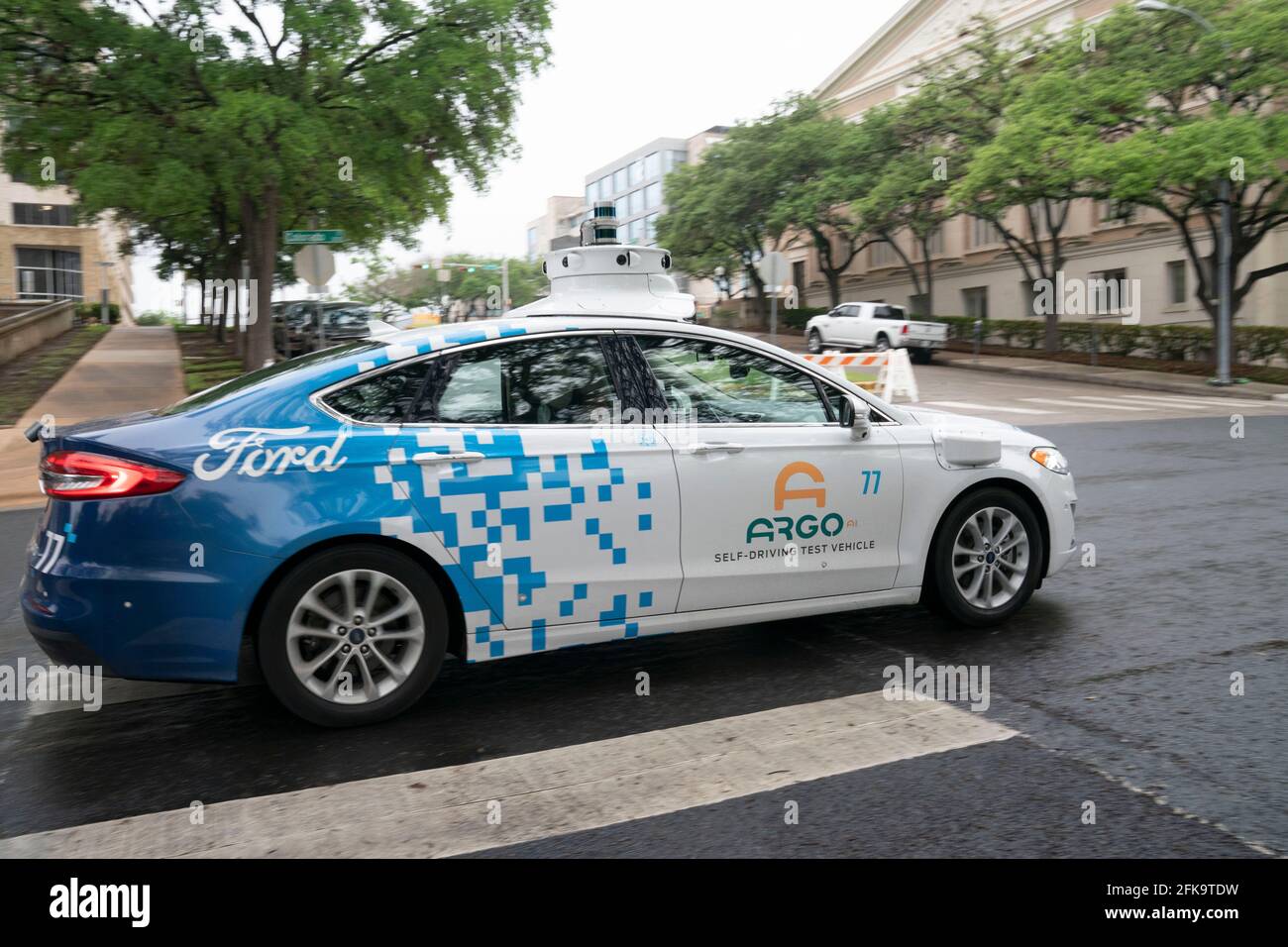 Ap0ril 29, 2021, Austin TX USA: A Ford test vehicle with Argo.ai ...